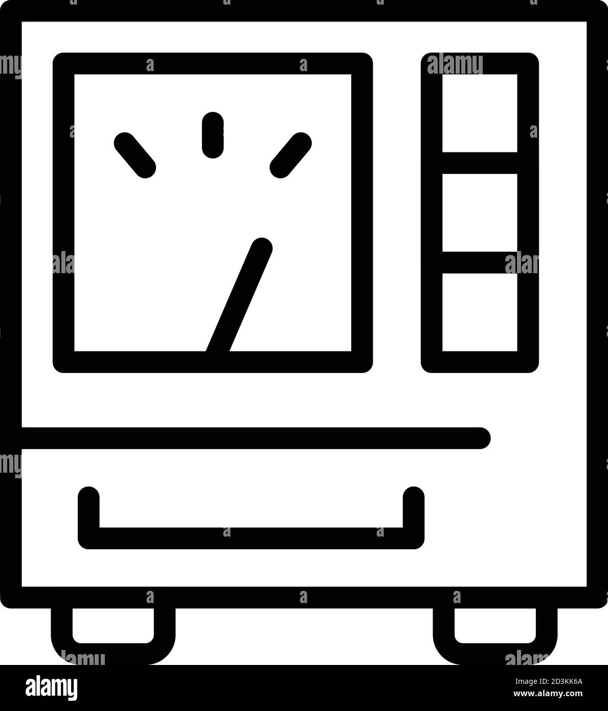 Component voltage regulator icon, outline style Stock Vector Image ...