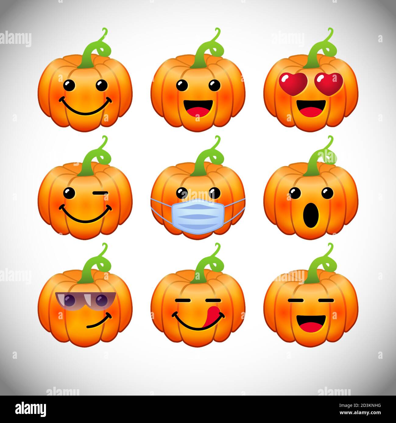 Cartoon pumpkin emoji hi-res stock photography and images - Alamy