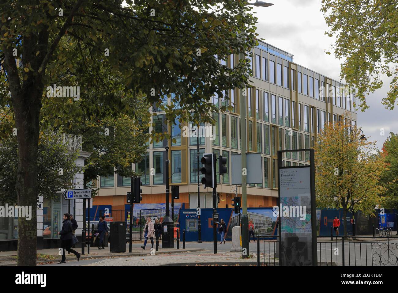 Newly refurbished Quadrangle building on Cheltenham's Promenade Stock ...