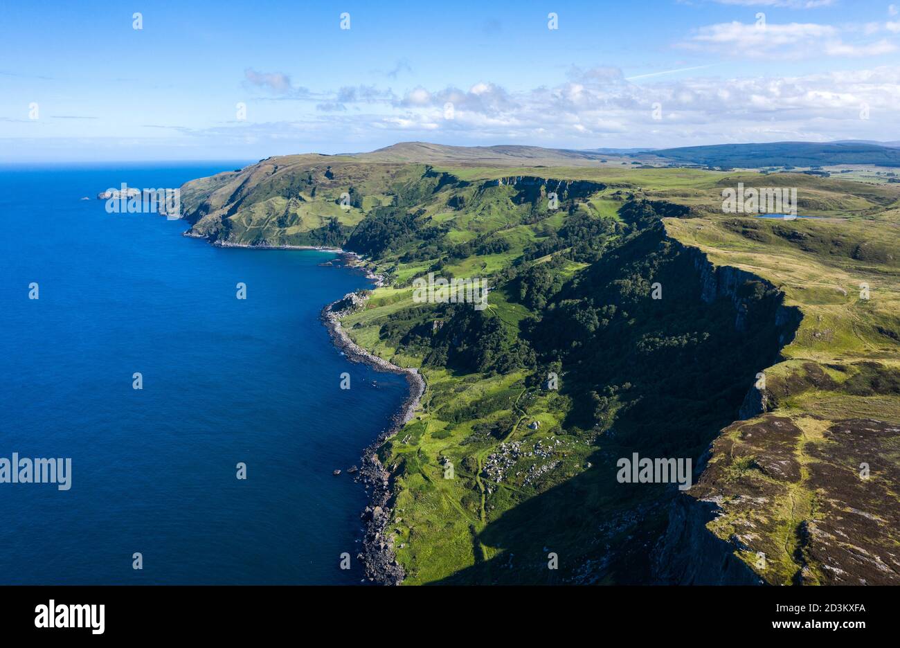 Murlough Bay Ballycastle looking towards Torr Head, County Antrim ...