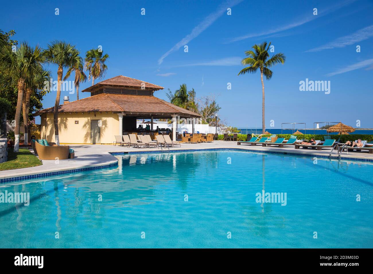 Caribbean, Bahamas, Providence Island, Nassau, Swimming pool at British ...