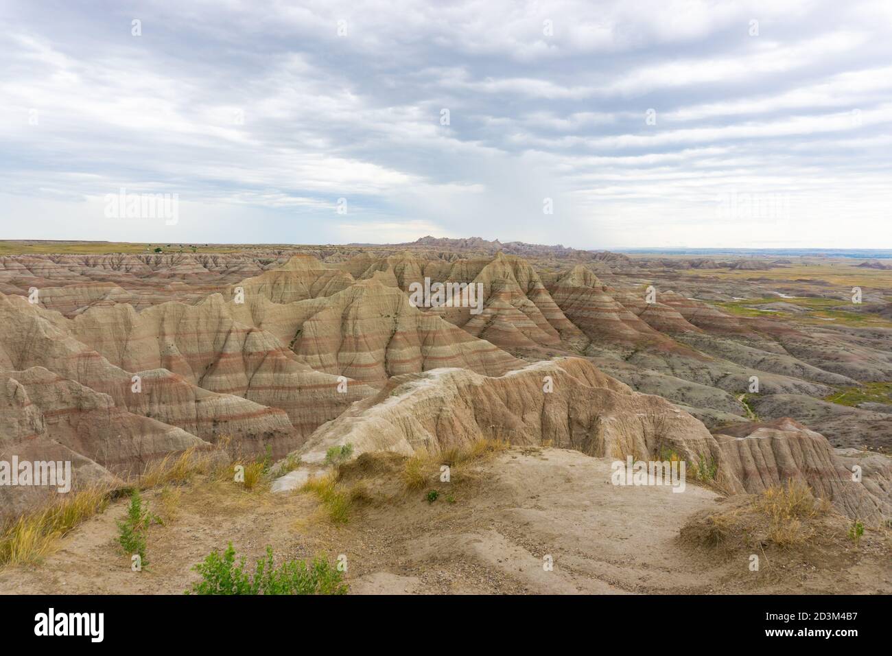 Badlands rock formations in South Dakota Stock Photo - Alamy