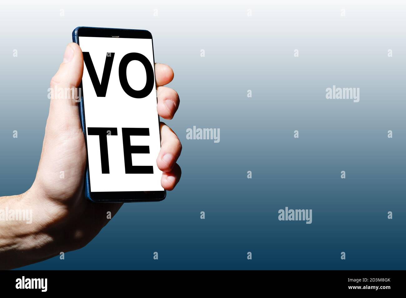 Voting online smartphone screen hi-res stock photography and images - Alamy