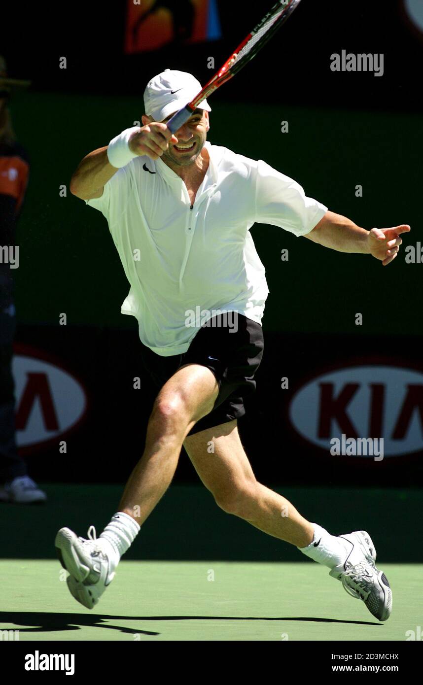 Sport tennis forehand andre agassi hi-res stock photography and images ...