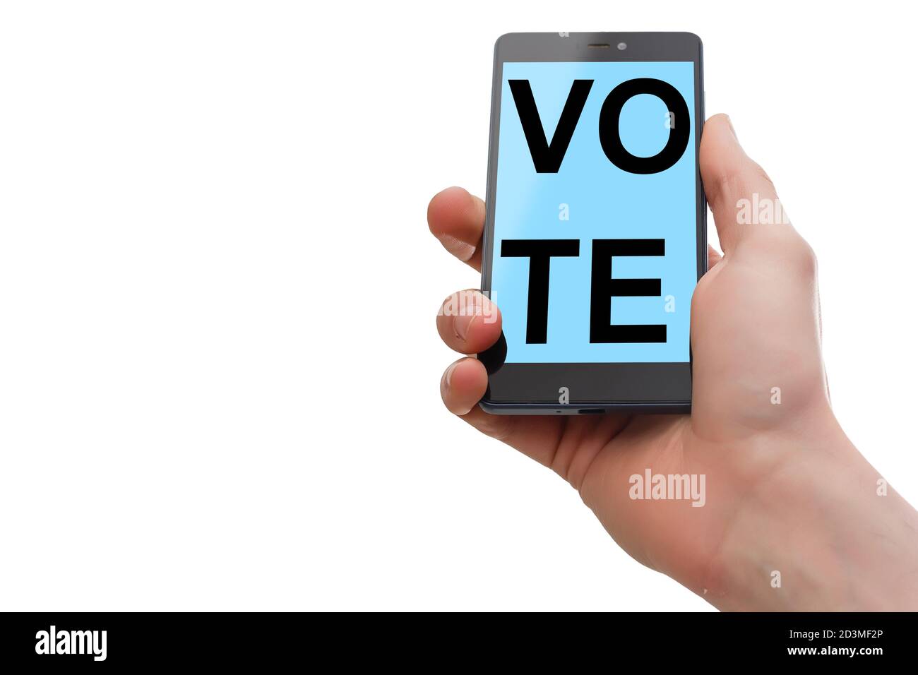 Voting online smartphone screen hi-res stock photography and images - Alamy