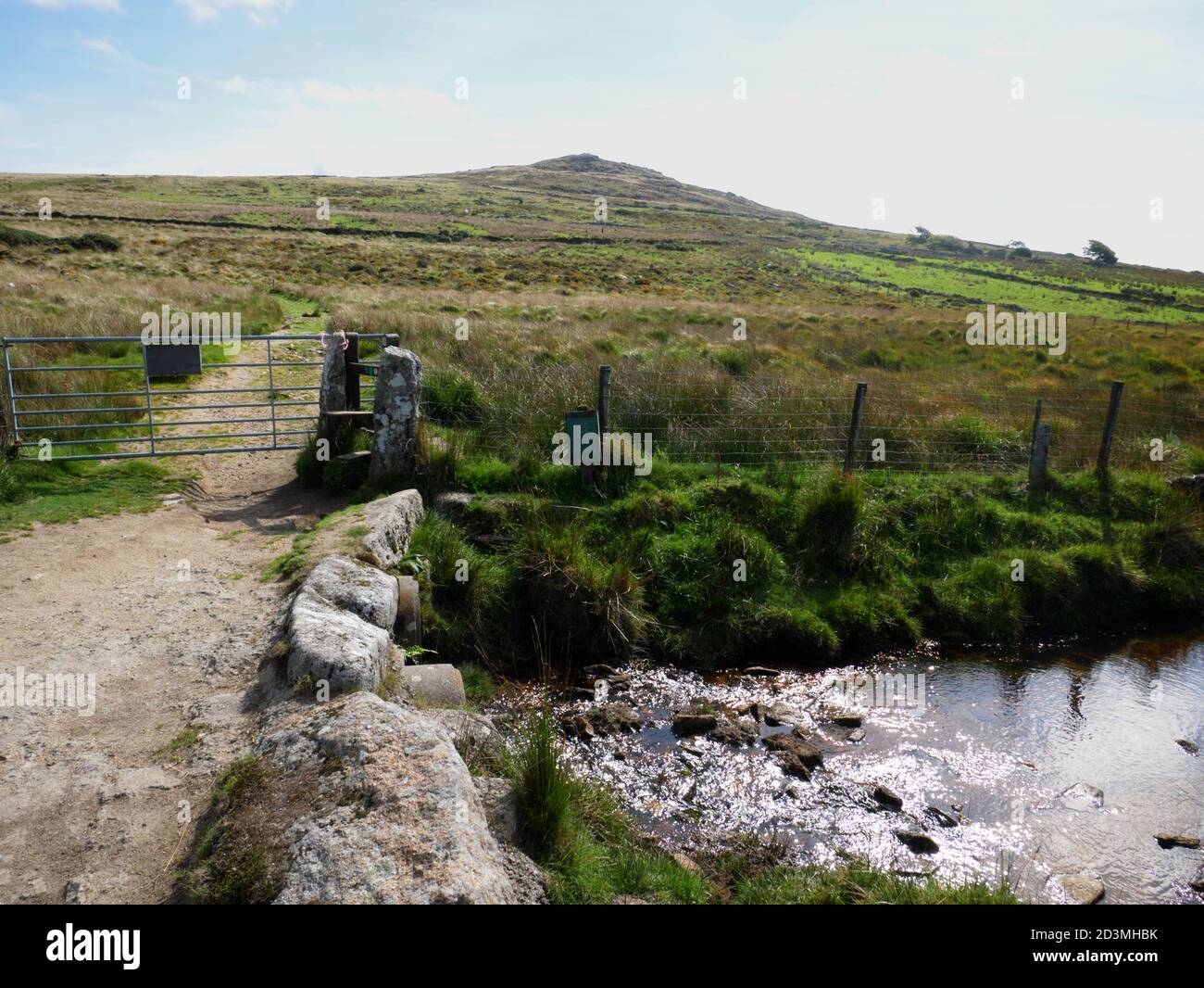Crossing the De Lank River between Roughtor and Brown Willy on Bodmin ...