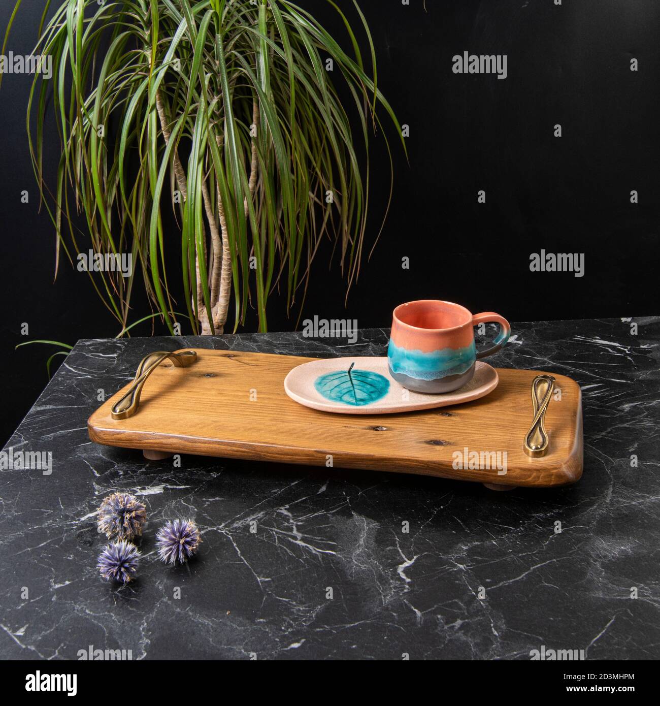 handmade wooden cheese board on marble Stock Photo - Alamy