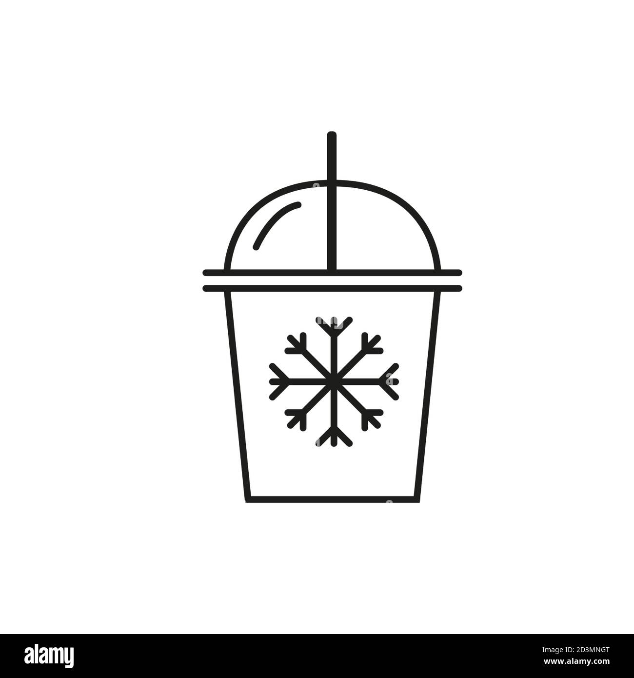 Iced coffee icon element of coffe icon for mobile concept and web apps ...