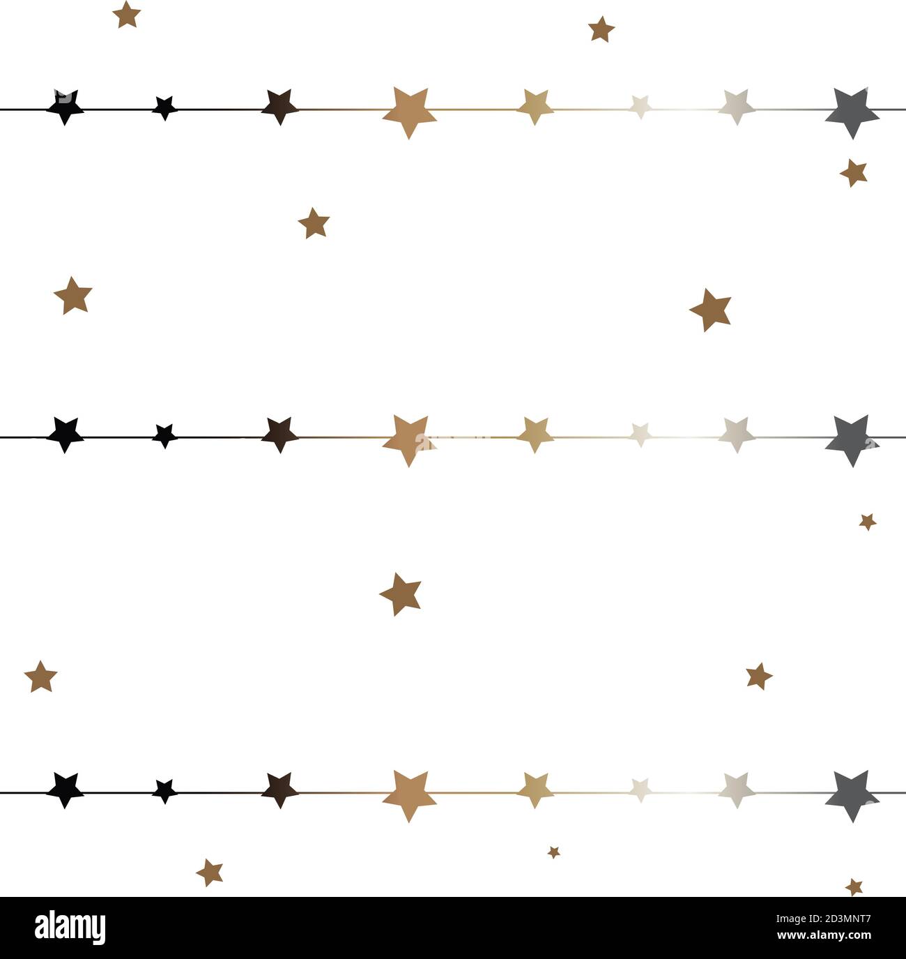 Cute Frame with golden stars on stripes on modern pink background ...