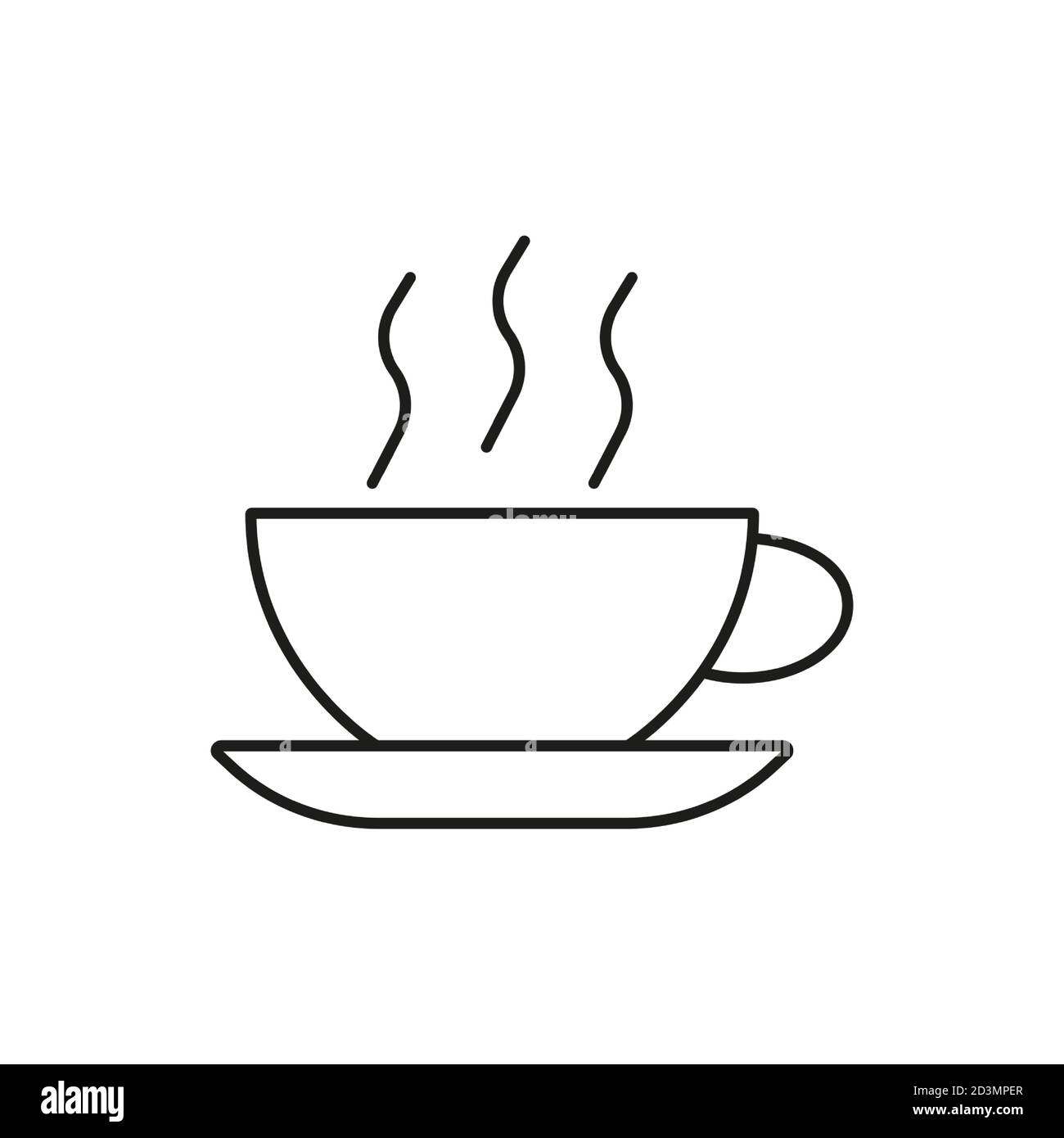 Cartoon coffe icon Black and White Stock Photos & Images - Alamy