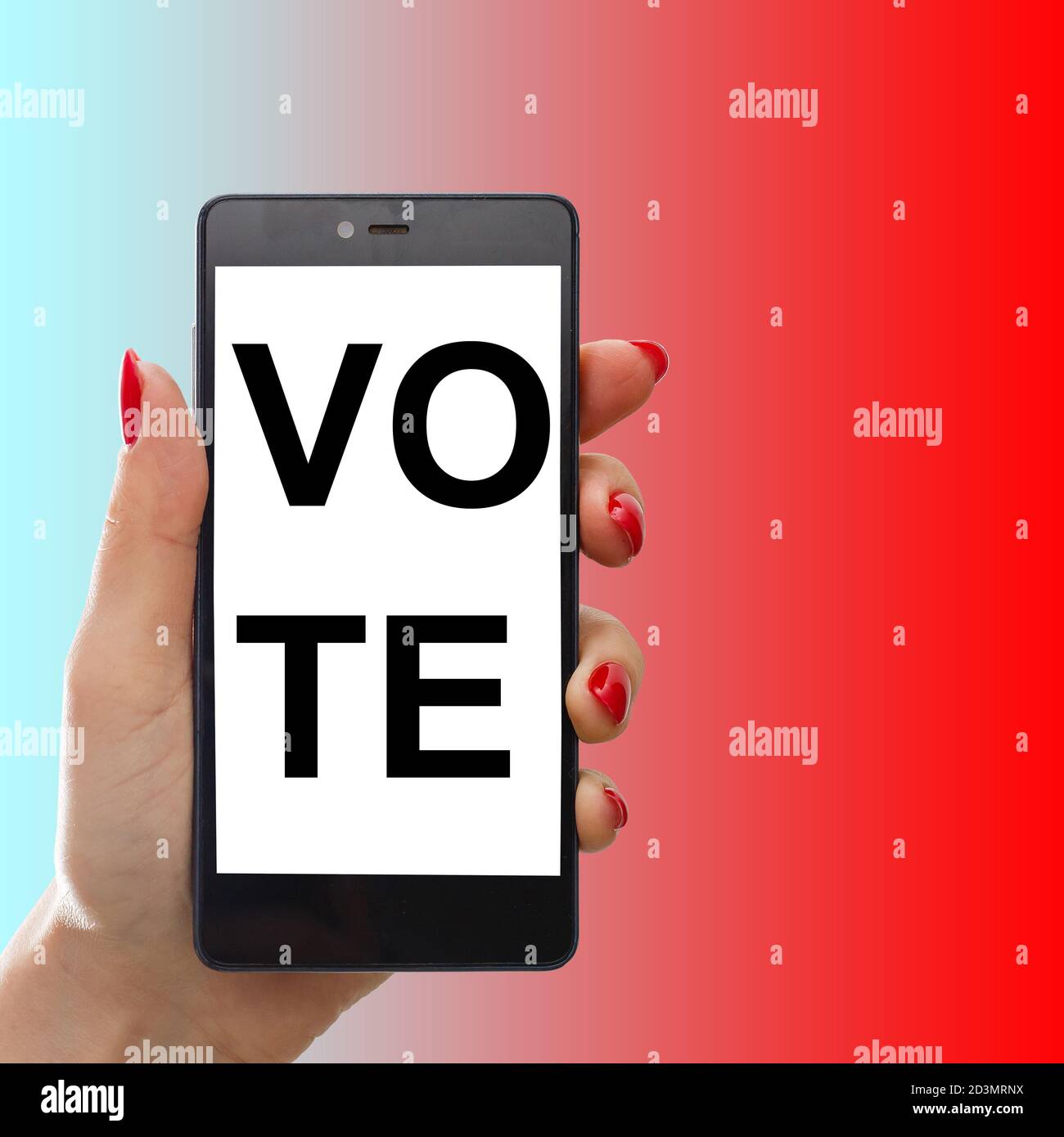 Voting online smartphone screen hi-res stock photography and images - Alamy
