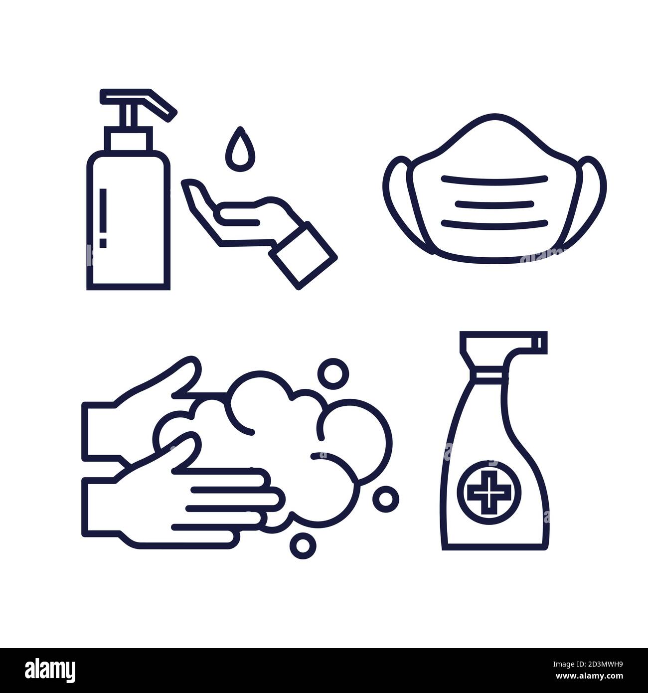 Icon new normal social Cut Out Stock Images & Pictures - Alamy