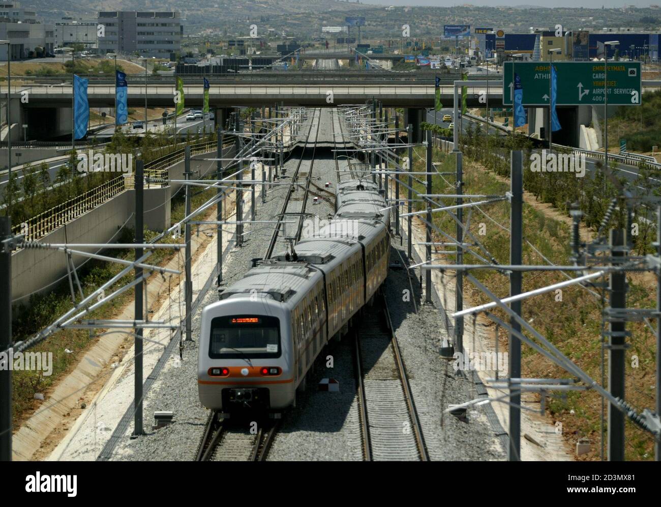 Athens suburban railway hi-res stock photography and images - Alamy