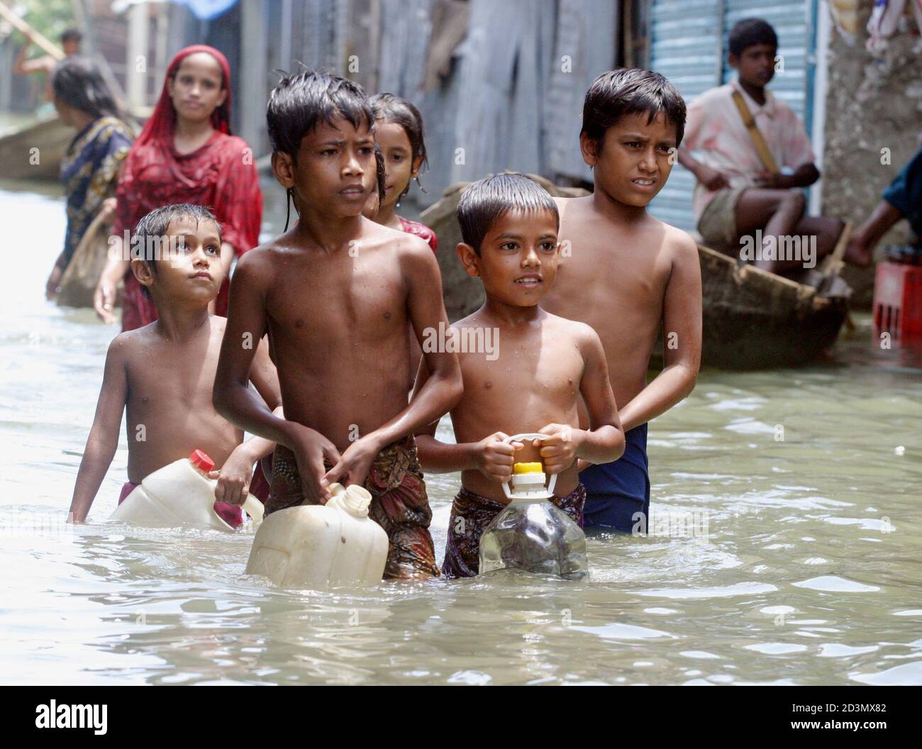 Boys Looking At Flood High Resolution Stock Photography and Images - Alamy
