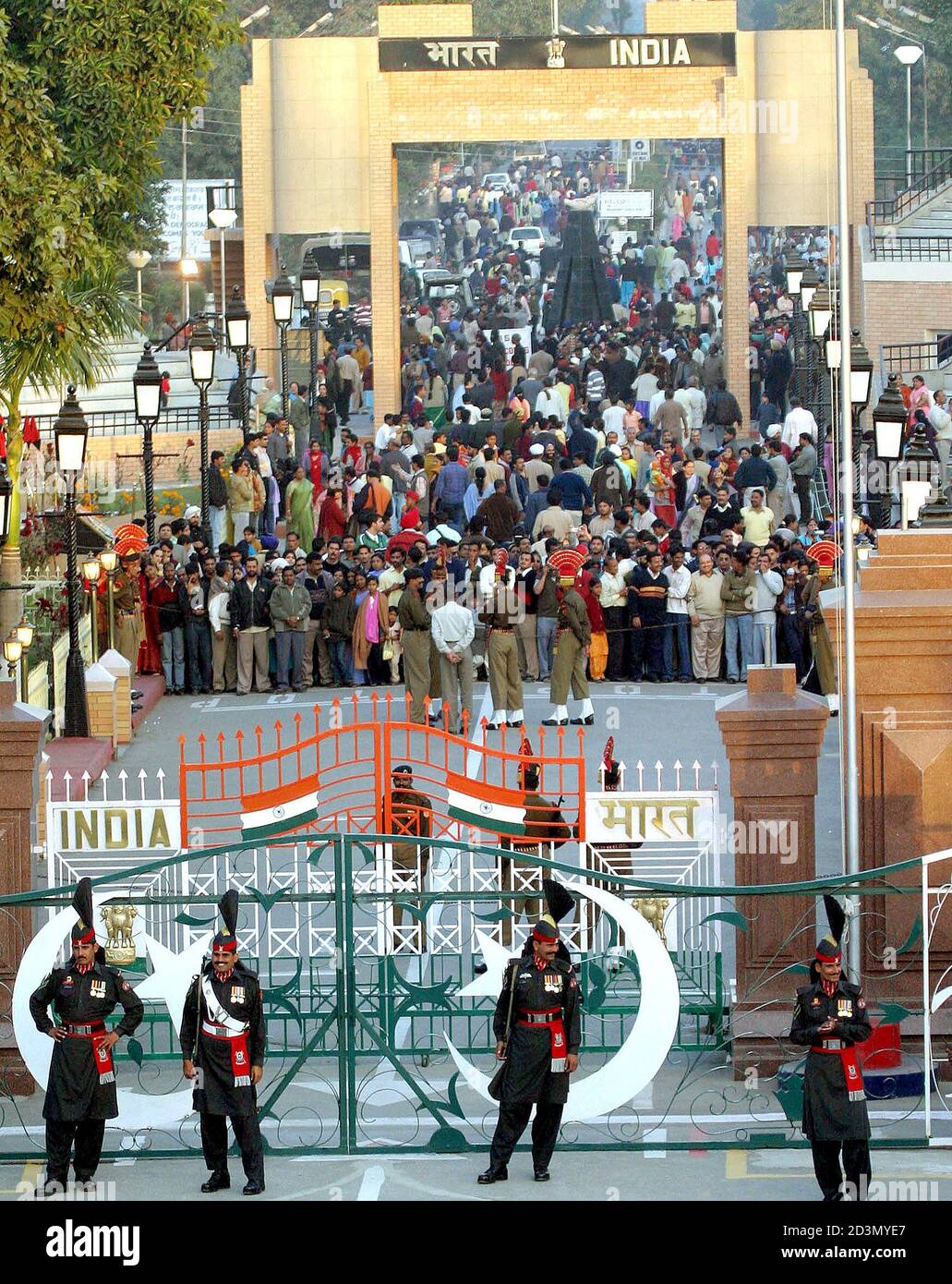India Pakistan Border Gate High Resolution Stock Photography and Images ...