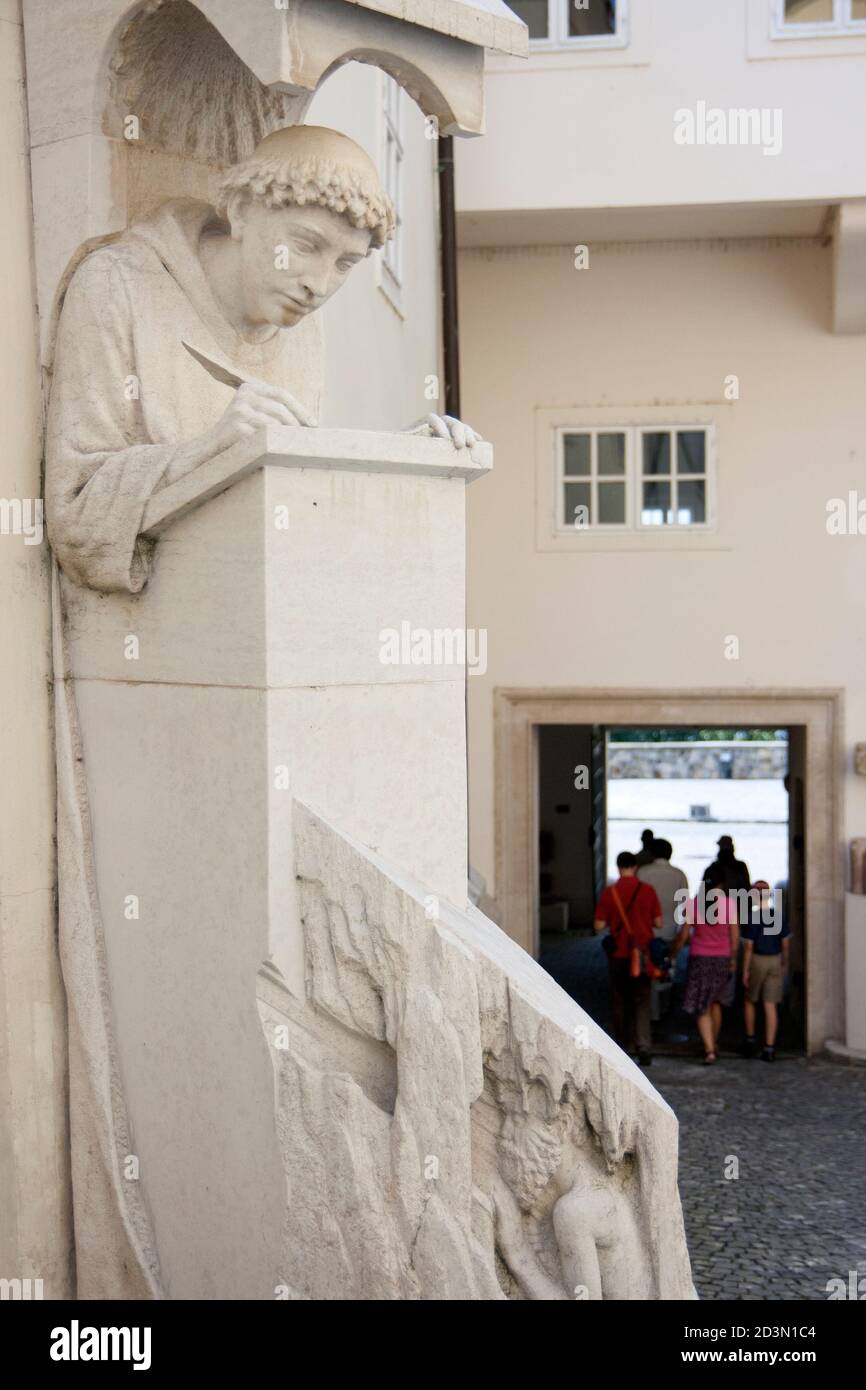 Statue of Saint Maurus. He was the first known prelate who was born in ...