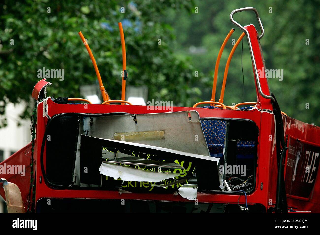 London bus bombing scene hi-res stock photography and images - Alamy