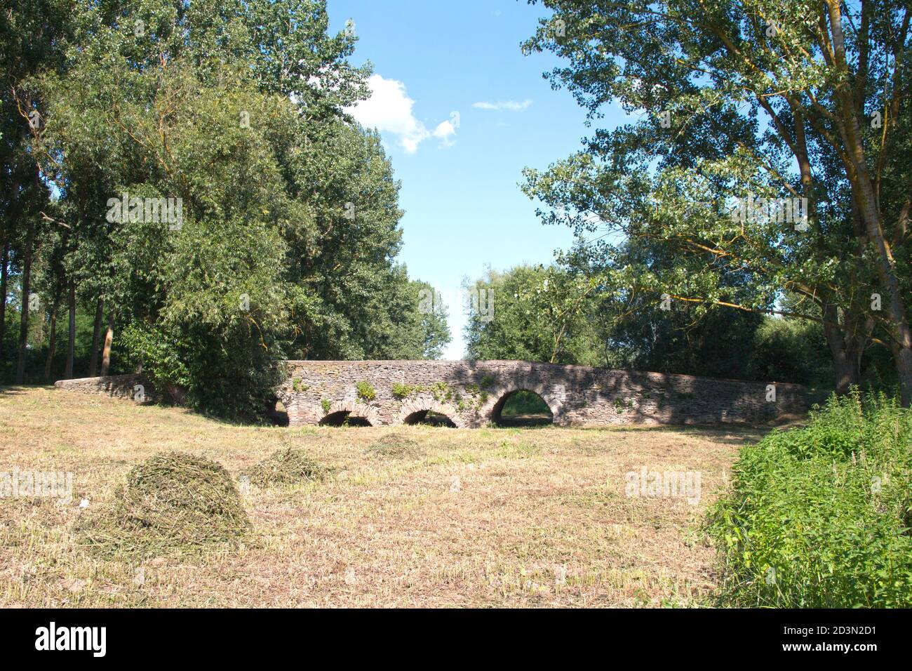 The St. Gotthard stone bridge on the rivulet Ticce has been built in ...