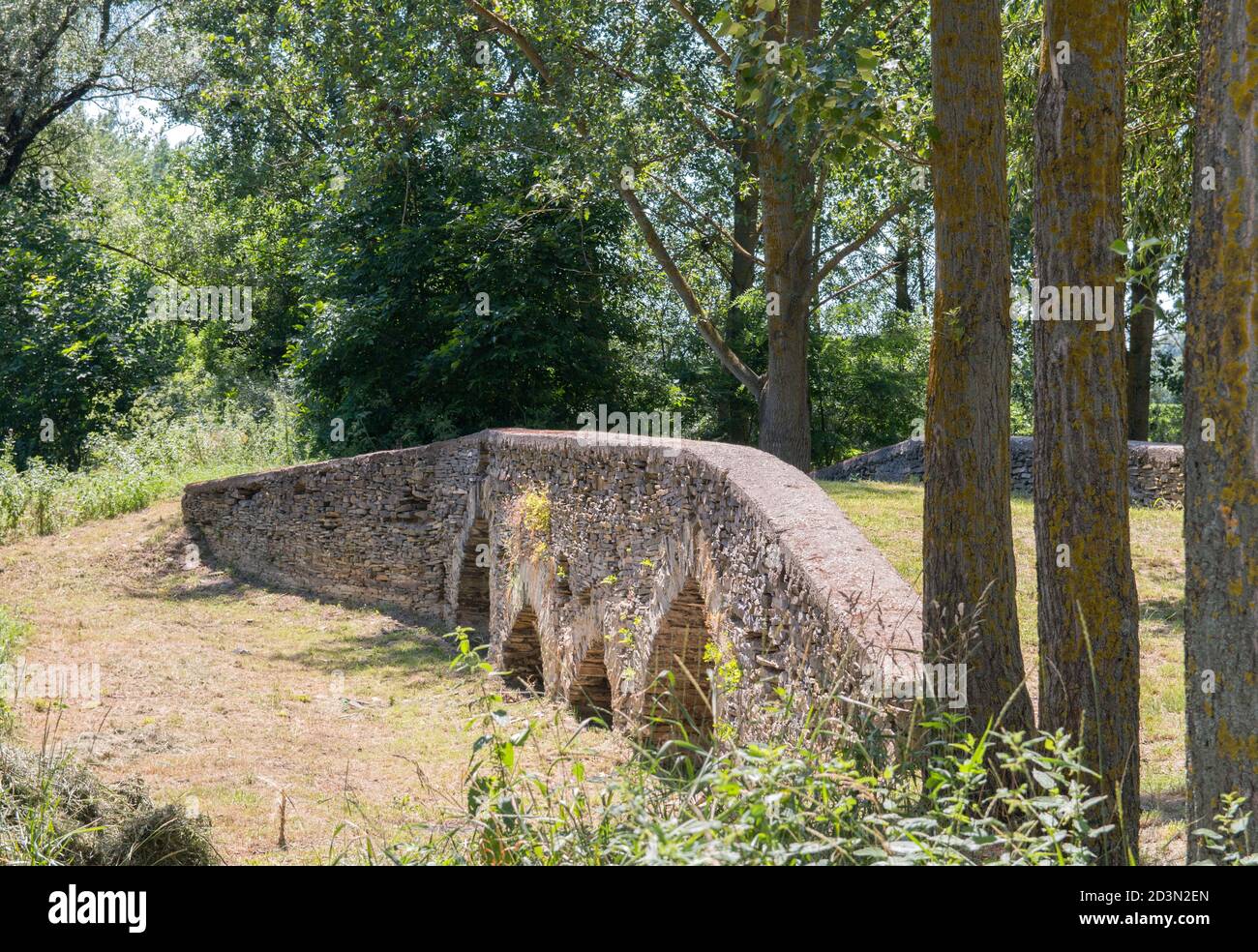 The St. Gotthard stone bridge on the rivulet Ticce has been built in ...
