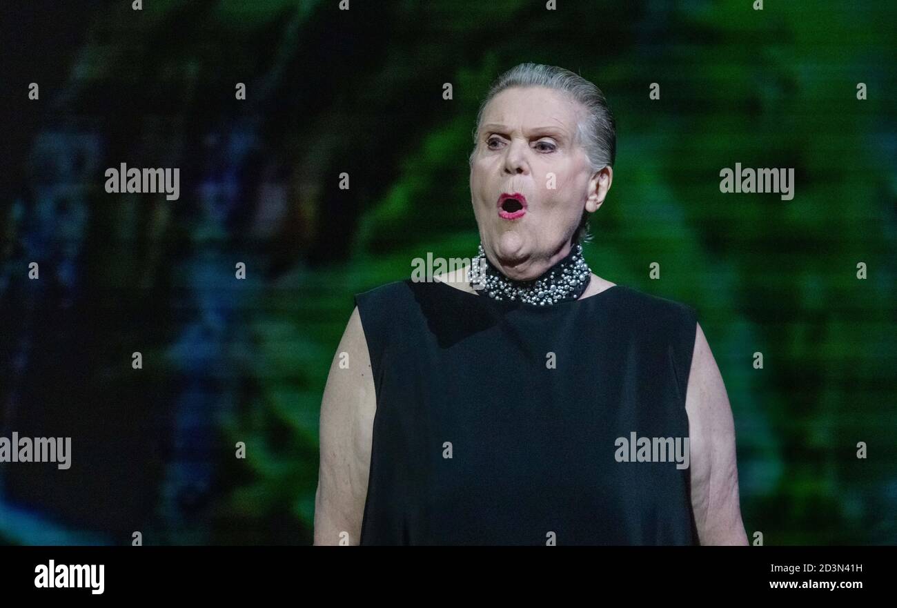 Hamburg, Germany. 08th Oct, 2020. The soprano Anja Silja sings as "The ...