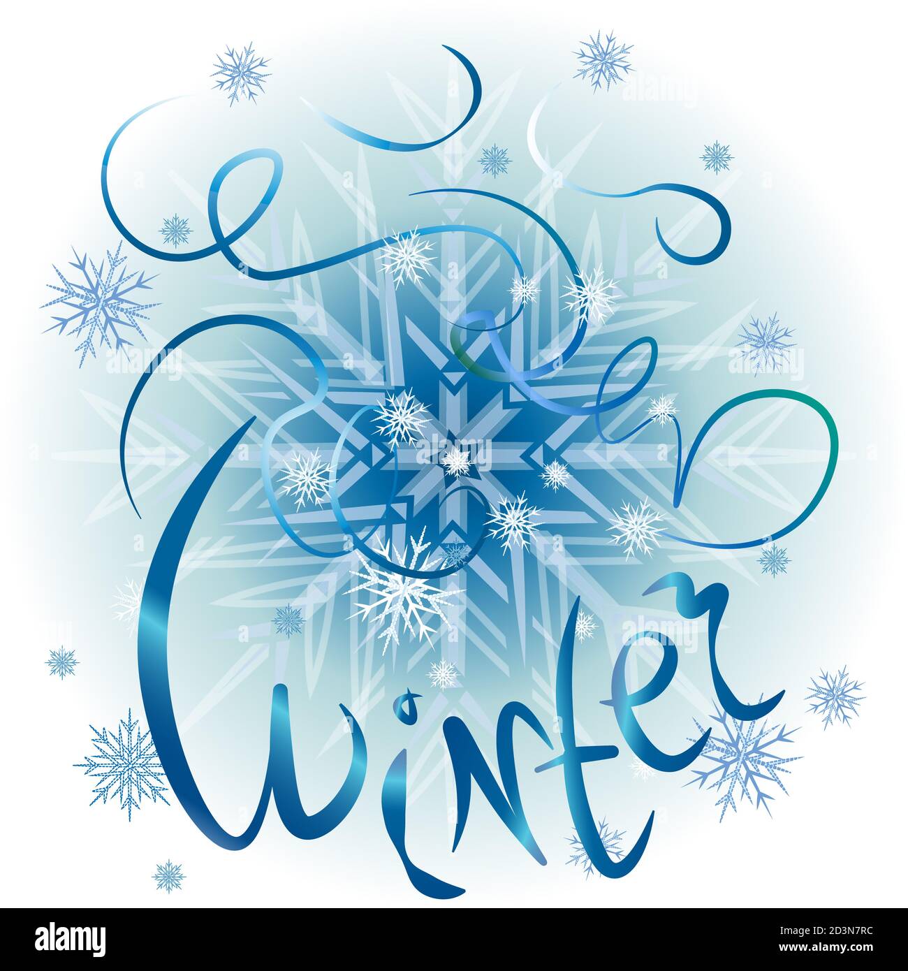 composition with the word winter Stock Photo - Alamy