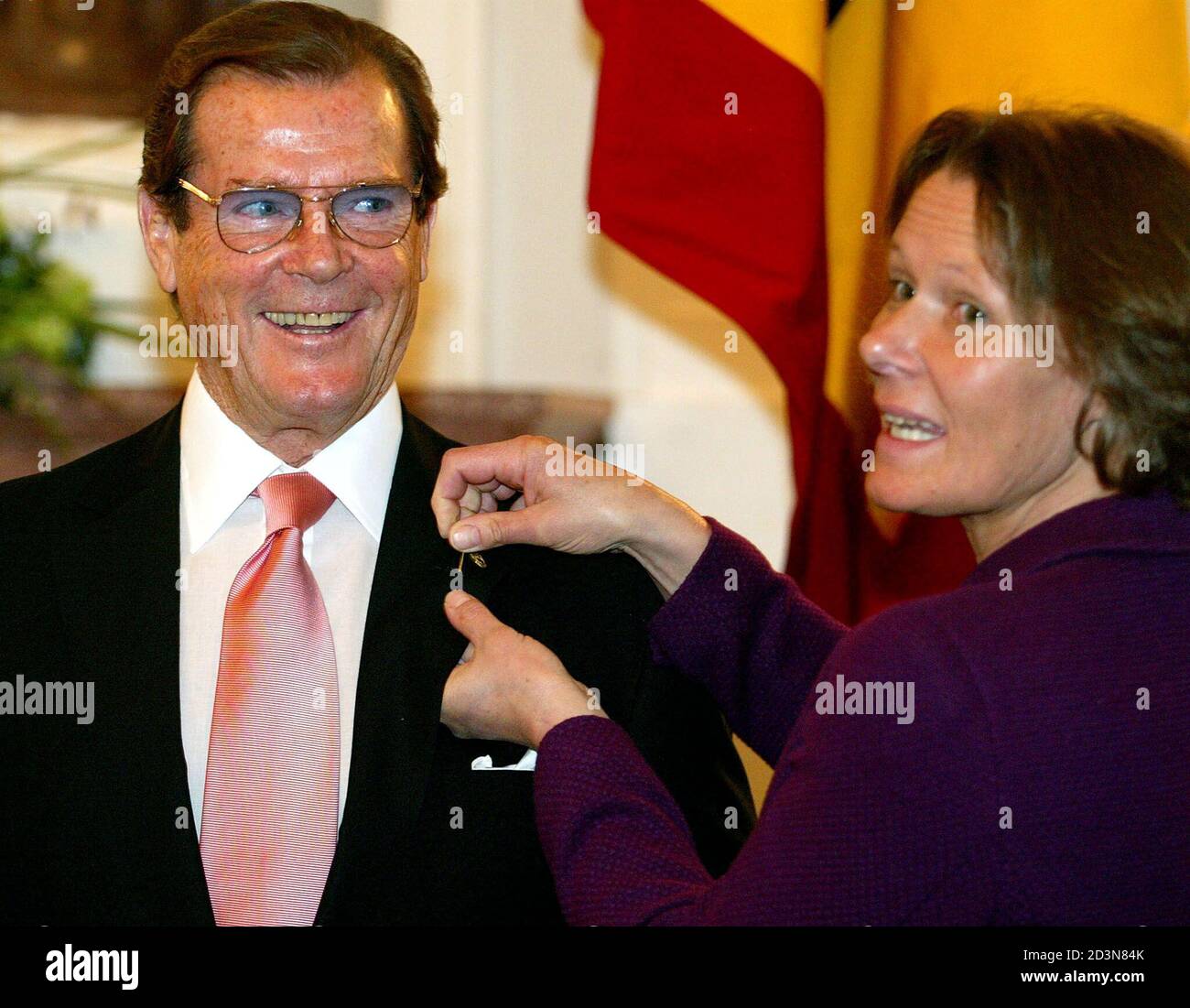 British Actor Roger Moore And His Wife Christina High Resolution Stock ...