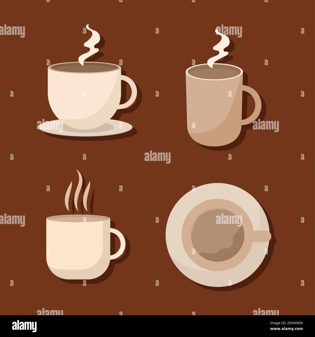 coffee set of icons vector design Stock Vector Image & Art - Alamy