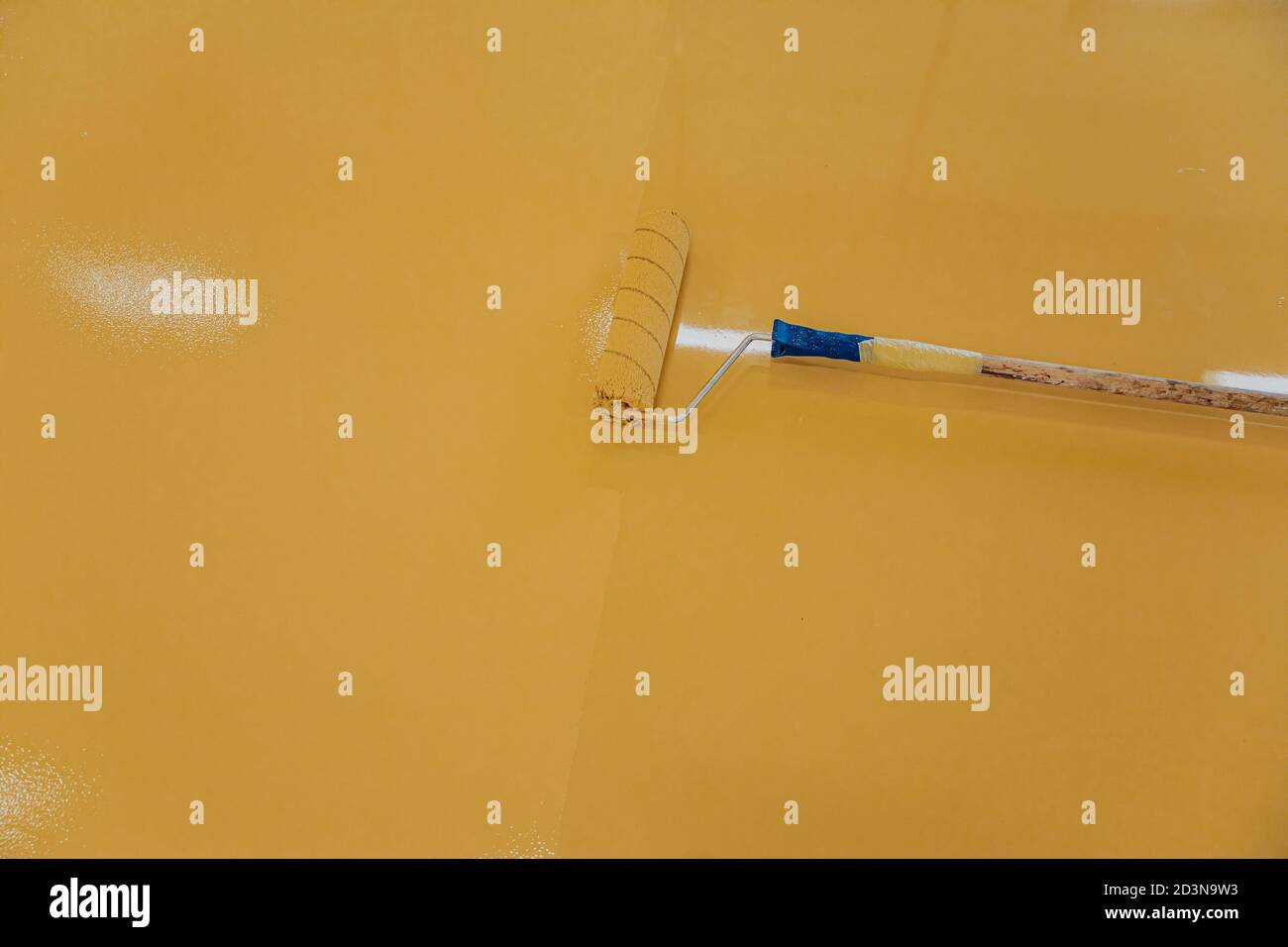 Epoxy flooring tools, preparation and application of epoxy resin Stock ...