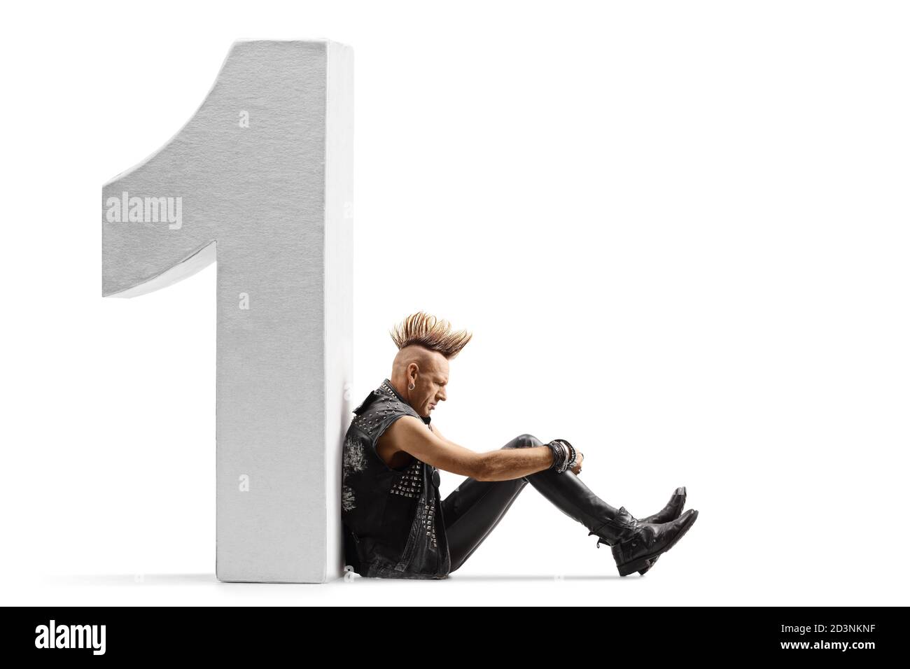 Man sitting on rock thinking Cut Out Stock Images & Pictures - Alamy