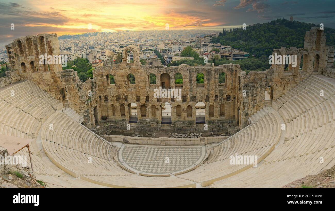 Odeon of herodes atticus festival hi-res stock photography and images ...