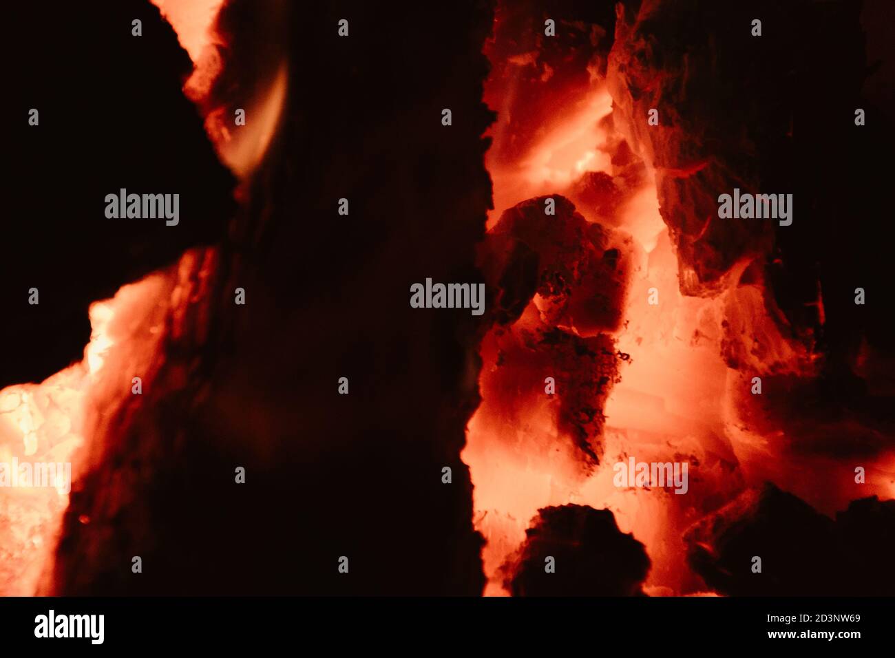 Ember in a close up Stock Photo - Alamy