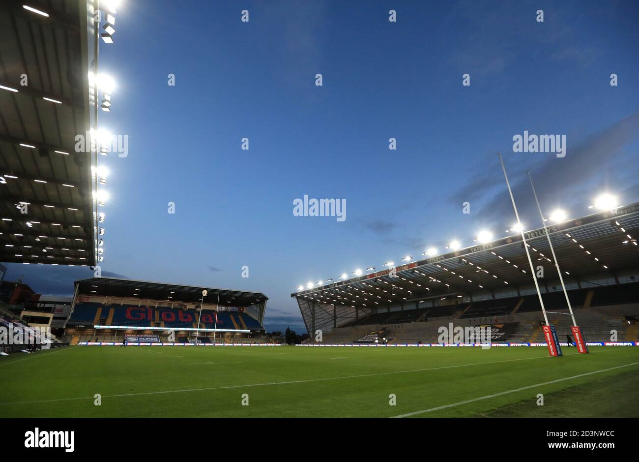 A general view of the empty stadium during the Betfred Super League ...