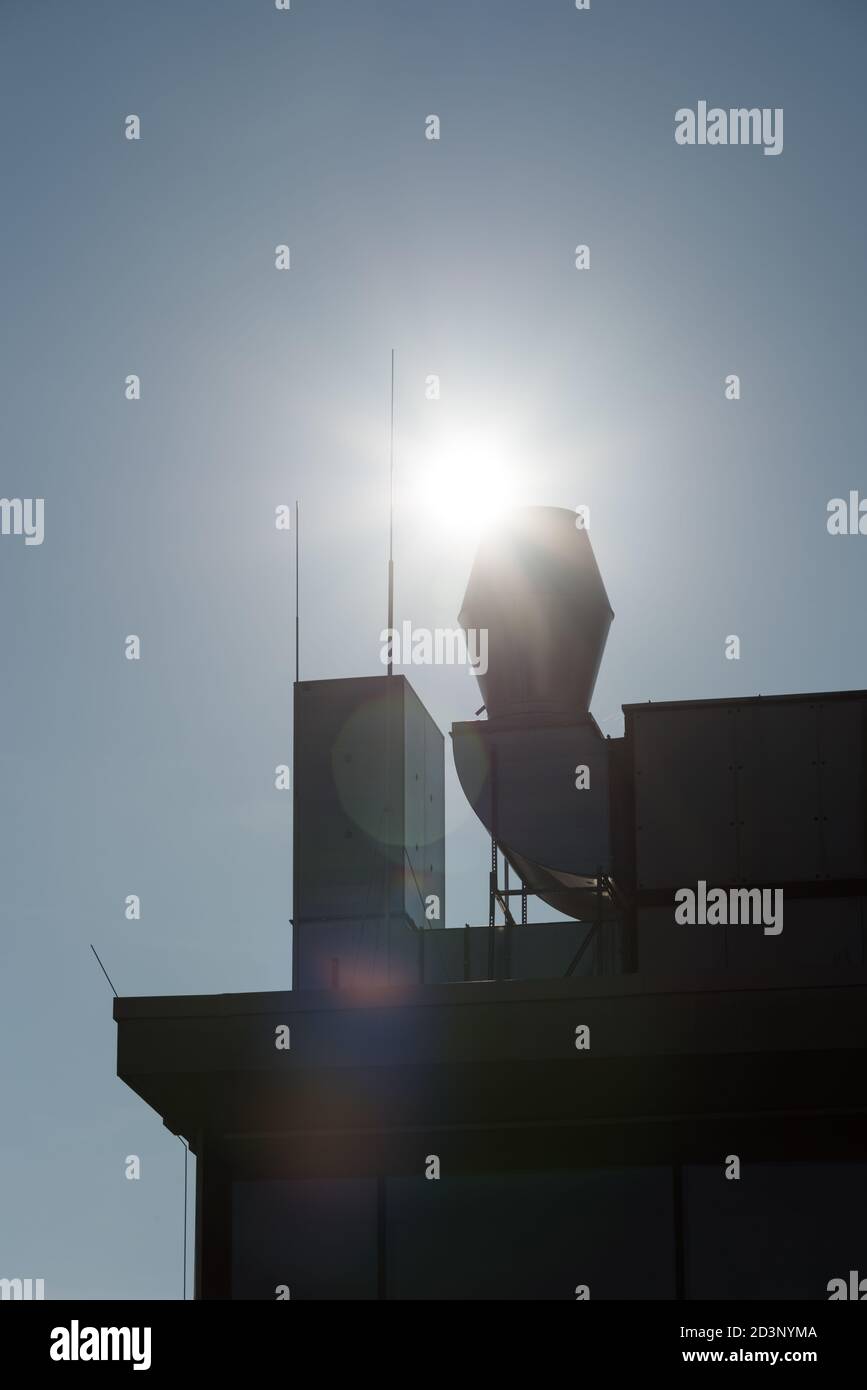 Silhouette chimney smoke on background hi-res stock photography and ...