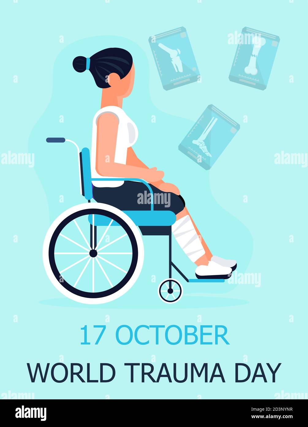 World trauma day concept vector. Event is celebrated in 17 October ...