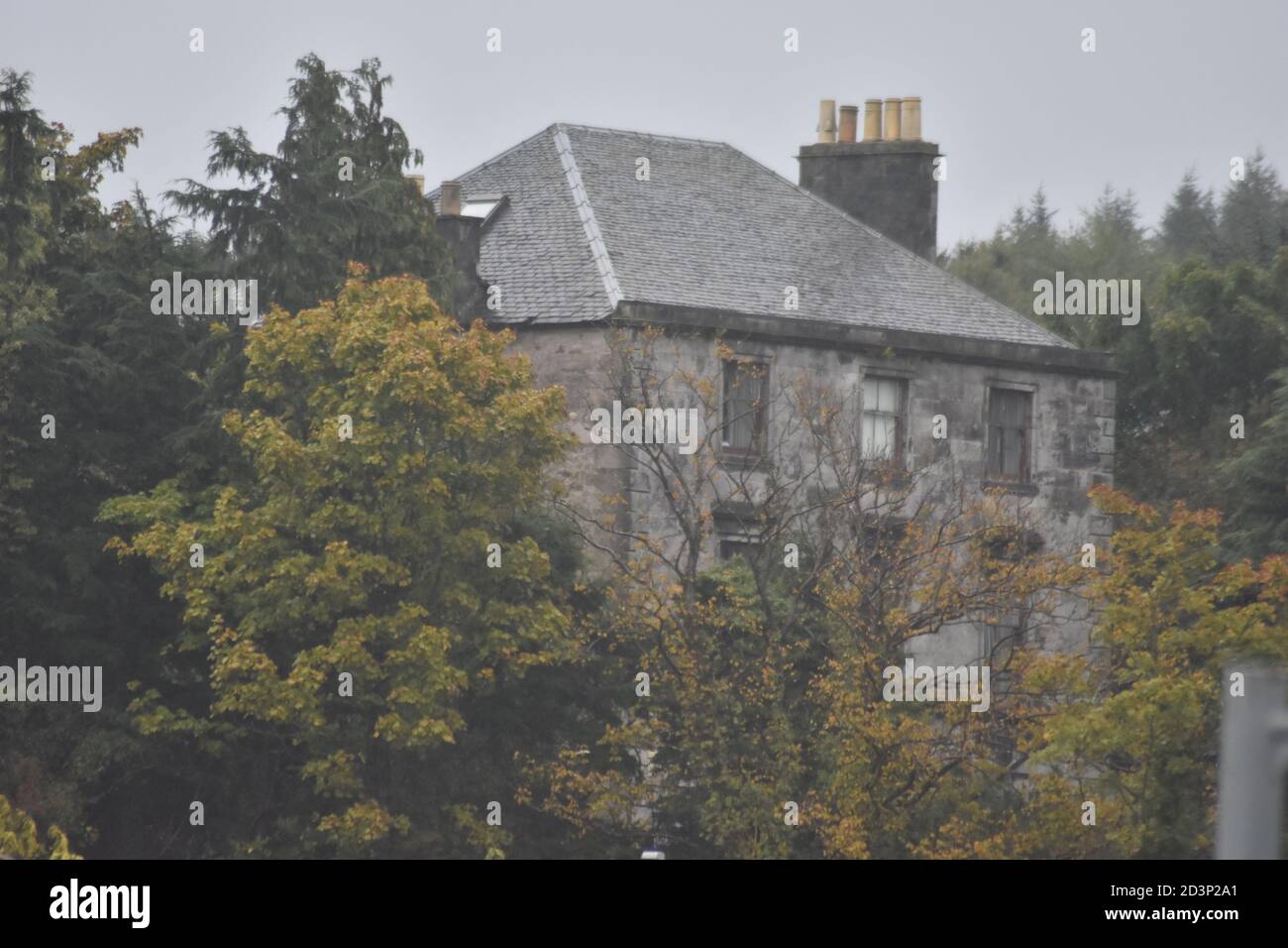 gothic house with overcast sky Stock Photo - Alamy