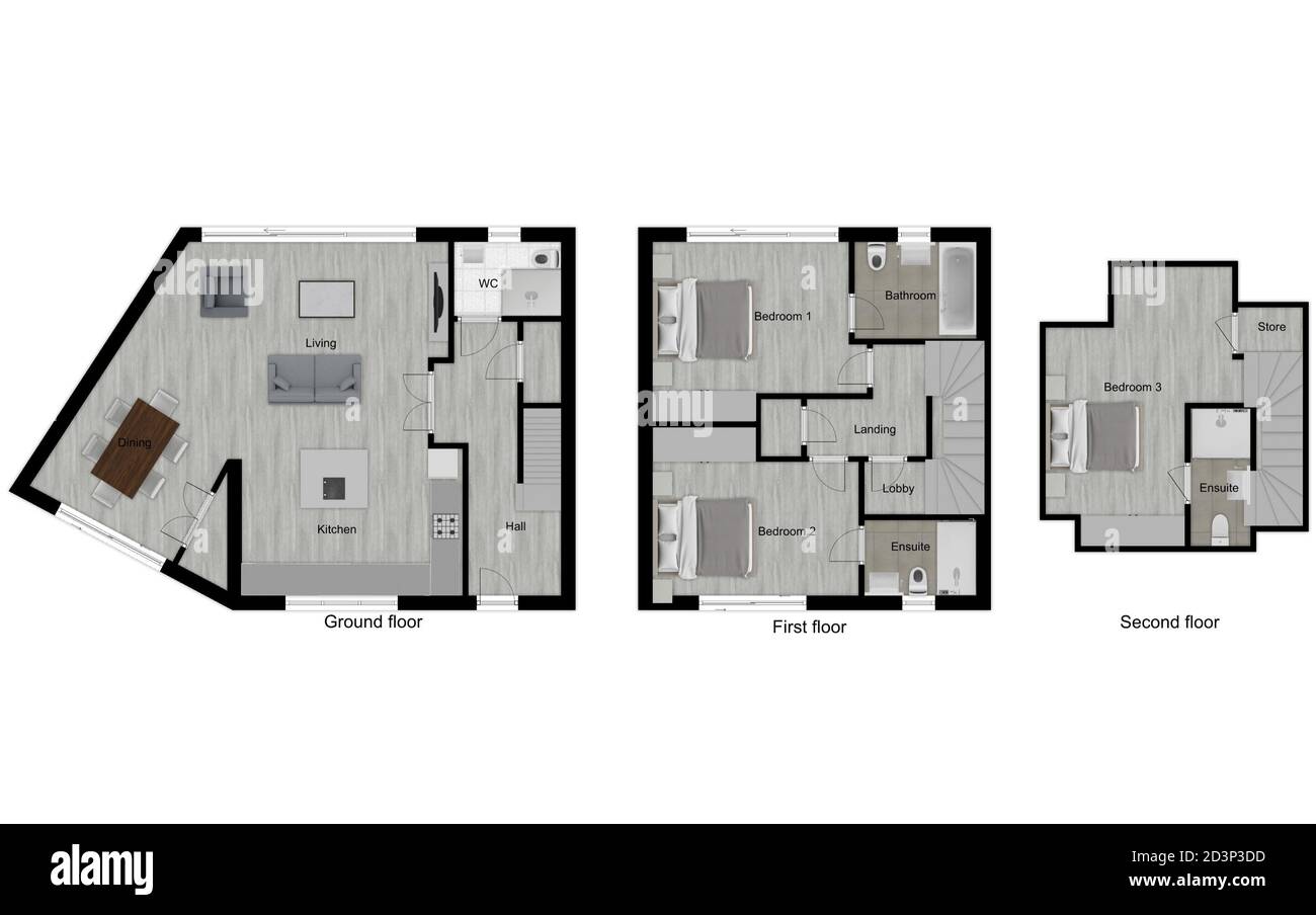 Floor plan. 3d floor plan for real estate top view. Floor plan top view ...