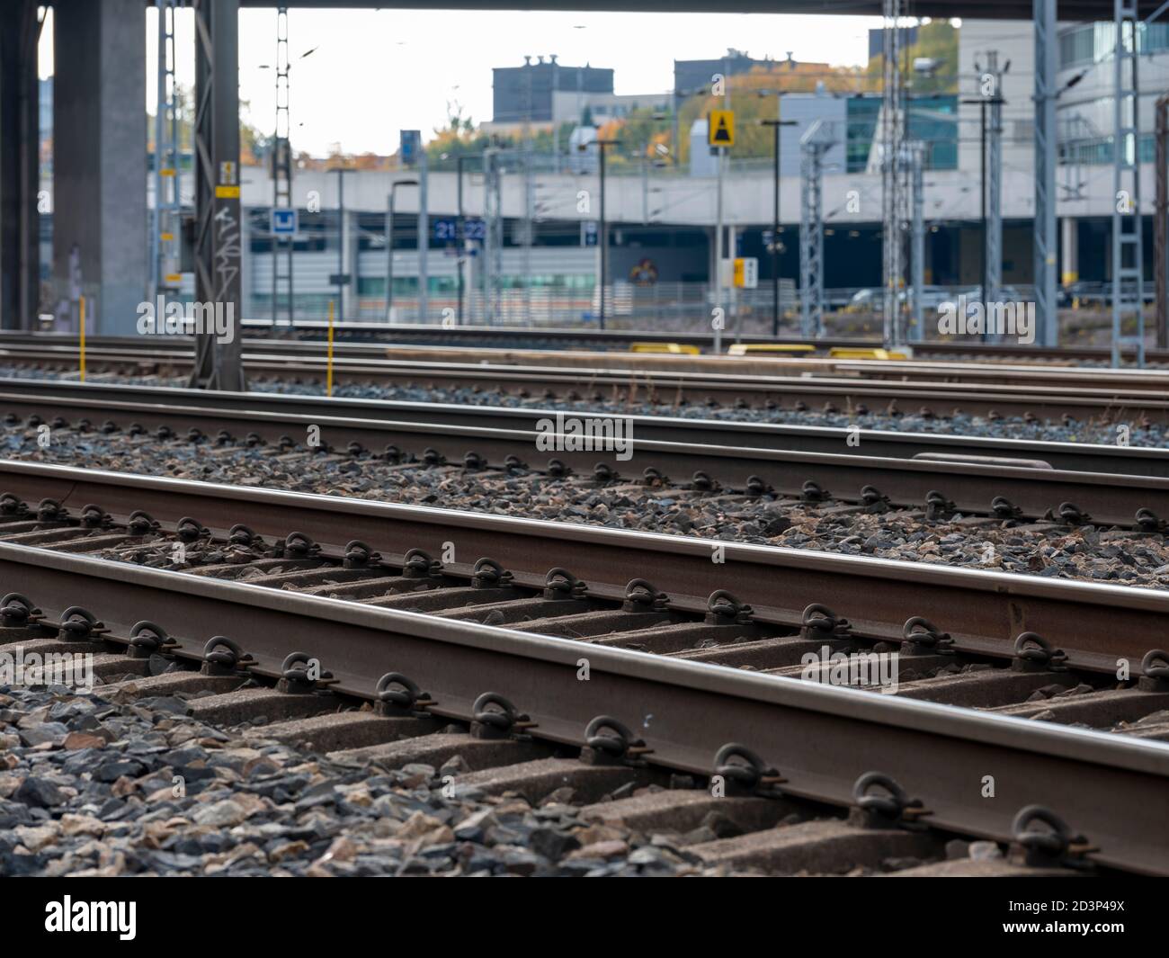 Railroad switch yard hi-res stock photography and images - Alamy