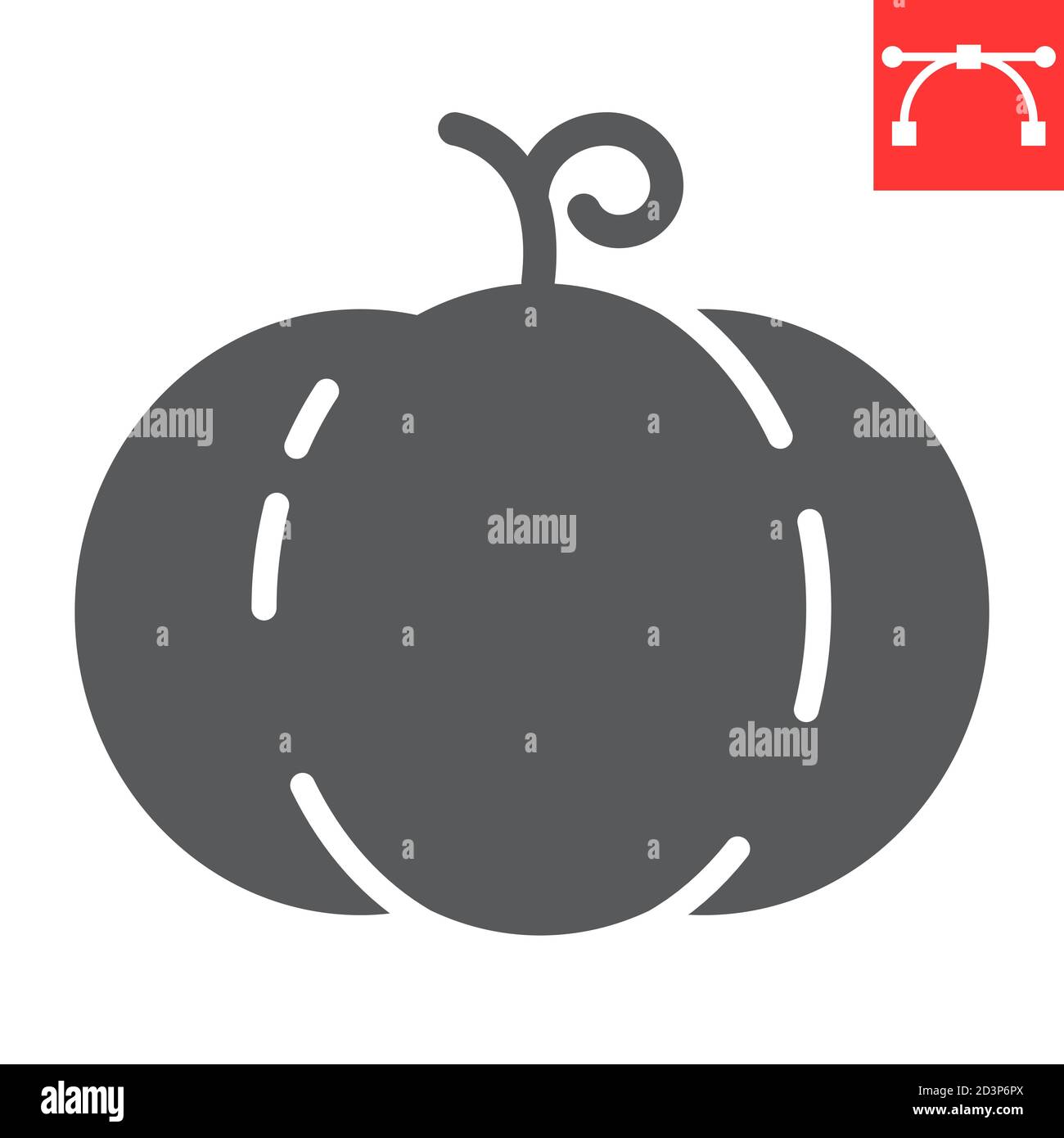 Pumpkin glyph icon, thanksgiving and celebration, pumpkin sign vector ...