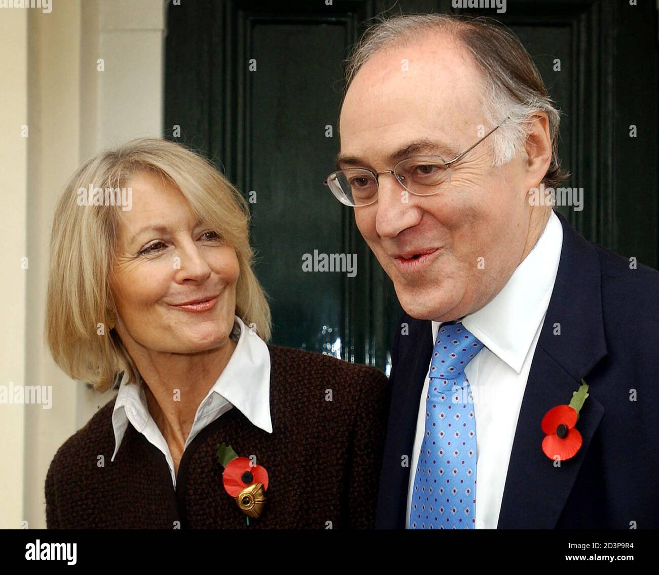 Conservative Leader Michael Howard With His Wife Sandra High Resolution ...