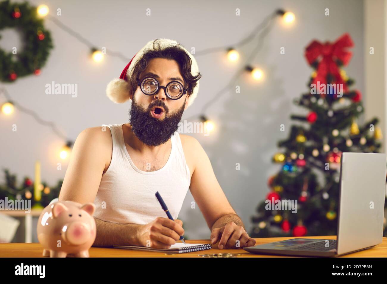 Funny Person Writing A Letter