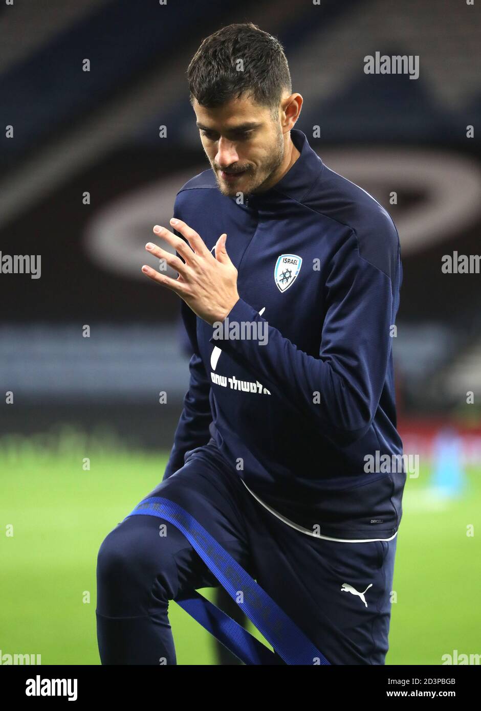 Israel's Nir Biton warming up before the UEFA Euro 2020 Play-Off semi ...