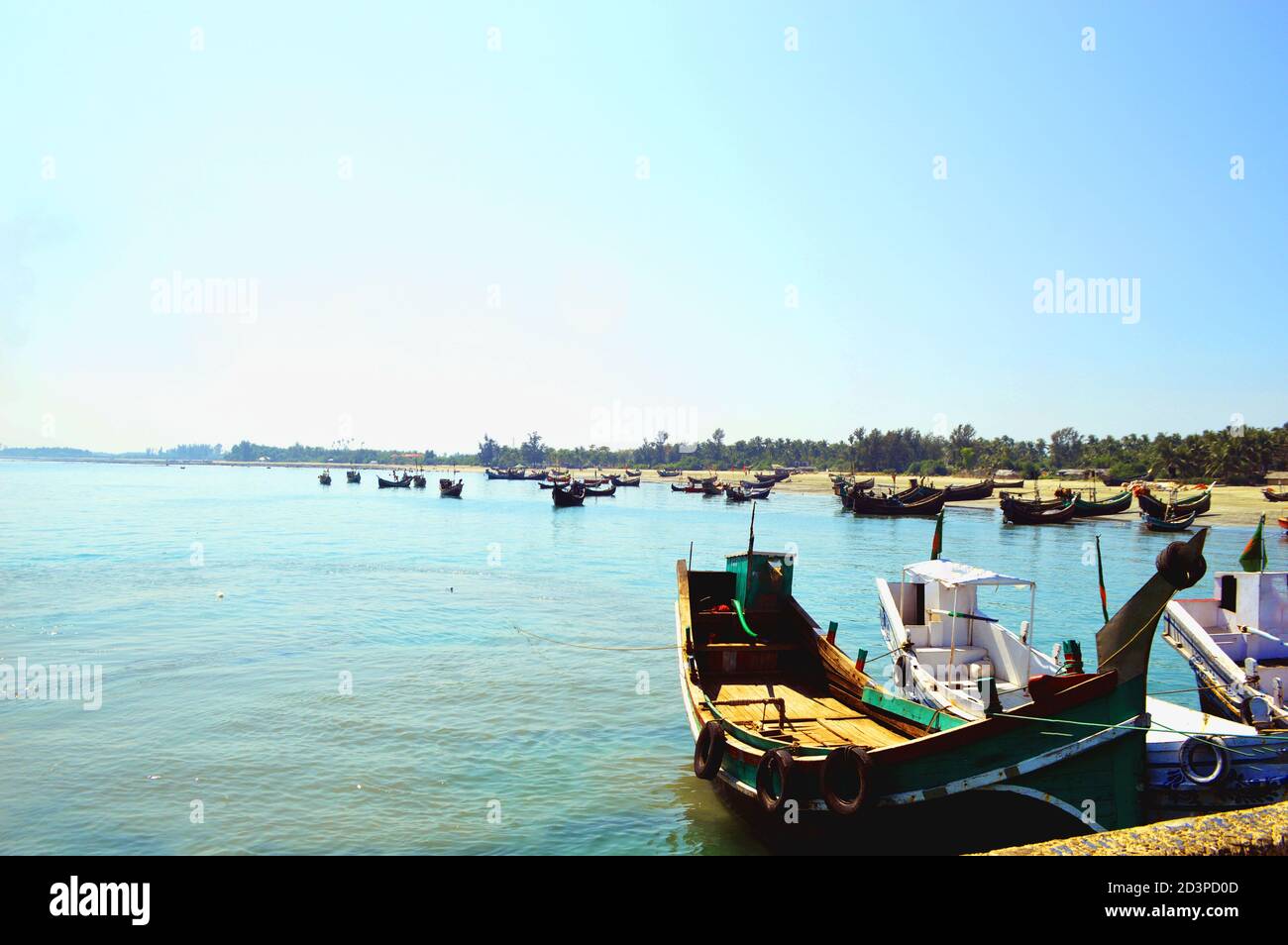 Traditional fishing boat on the sea Stock Photo - Alamy