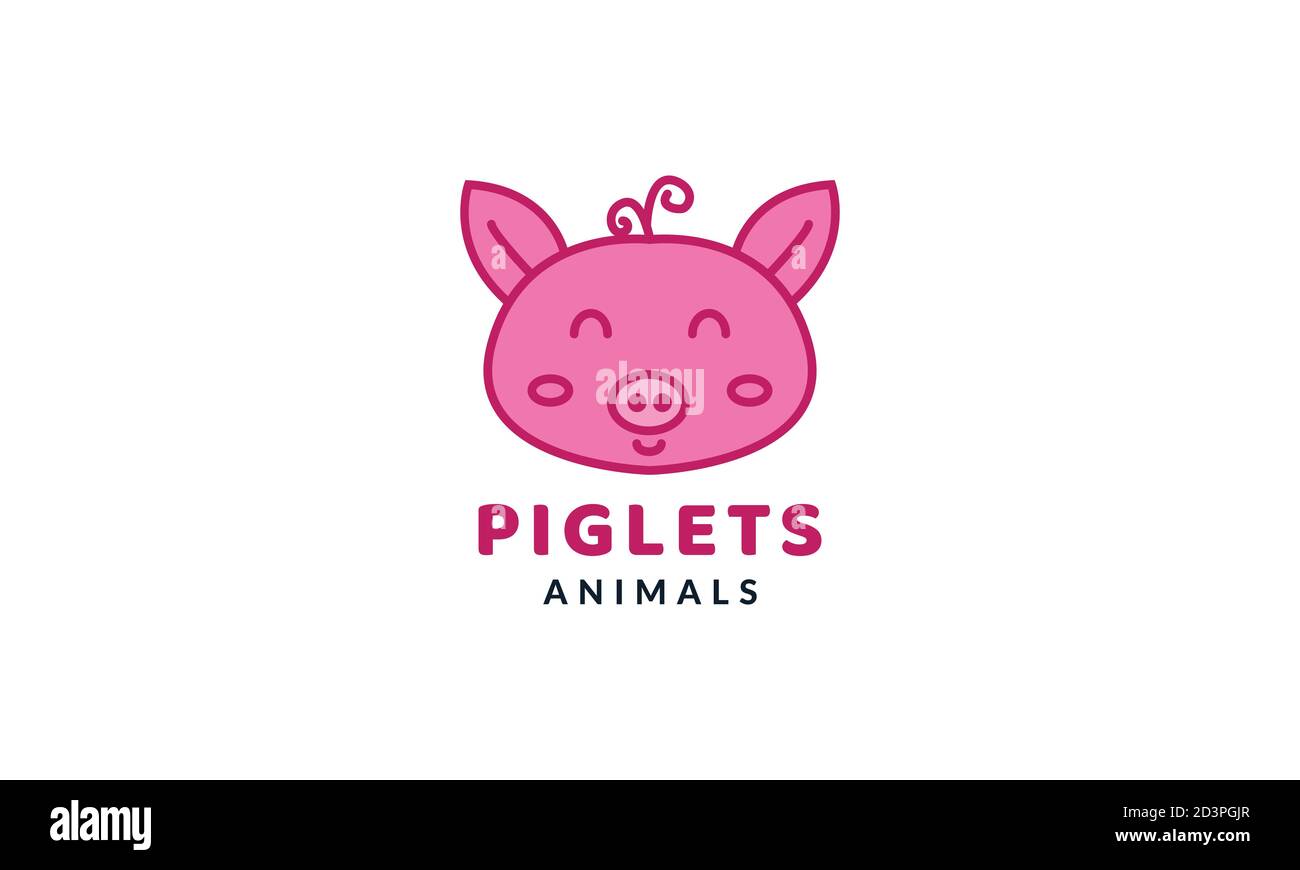 Domestic pig piglets Stock Vector Images - Alamy