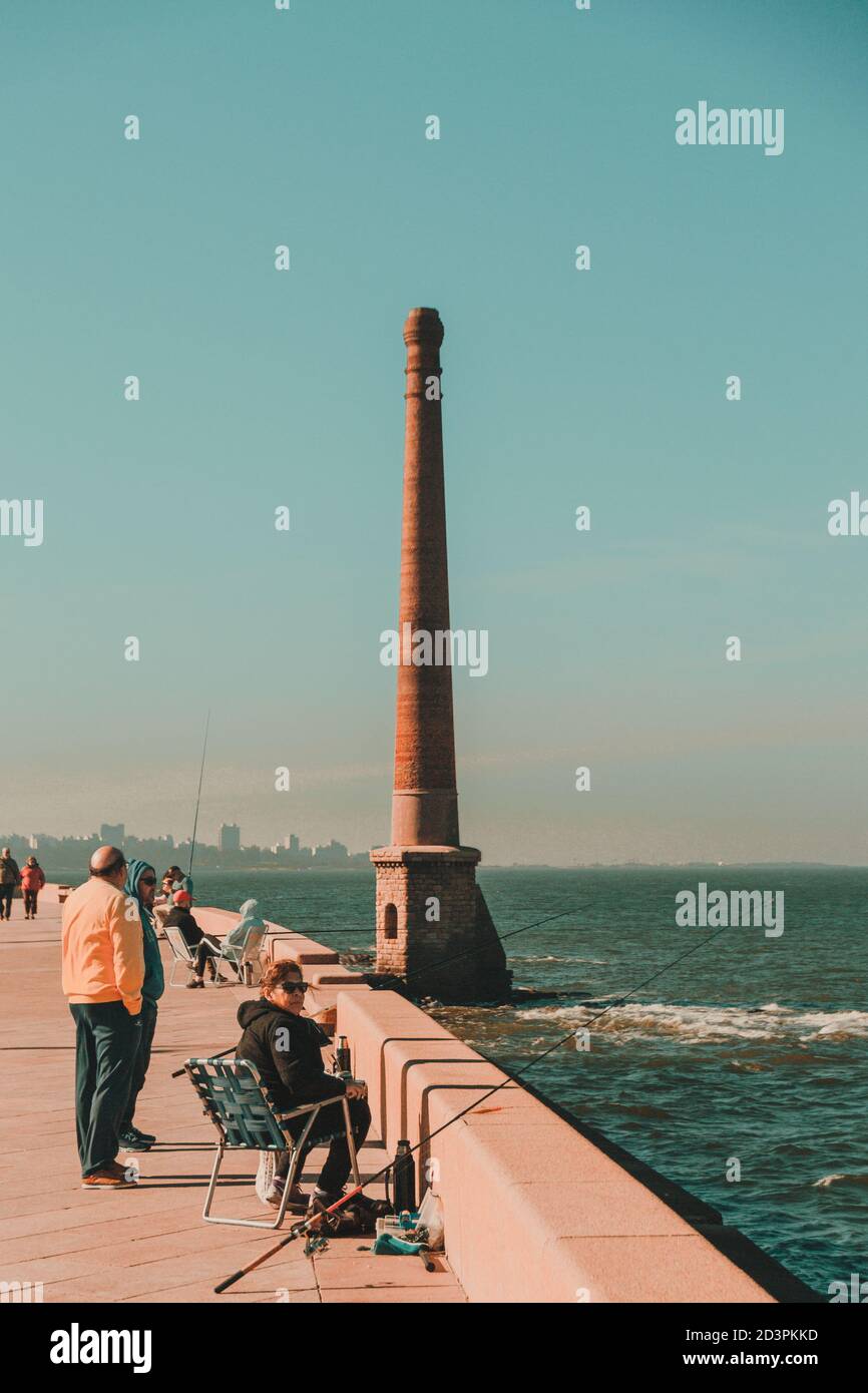 Ventilation column in the shore Stock Photo - Alamy