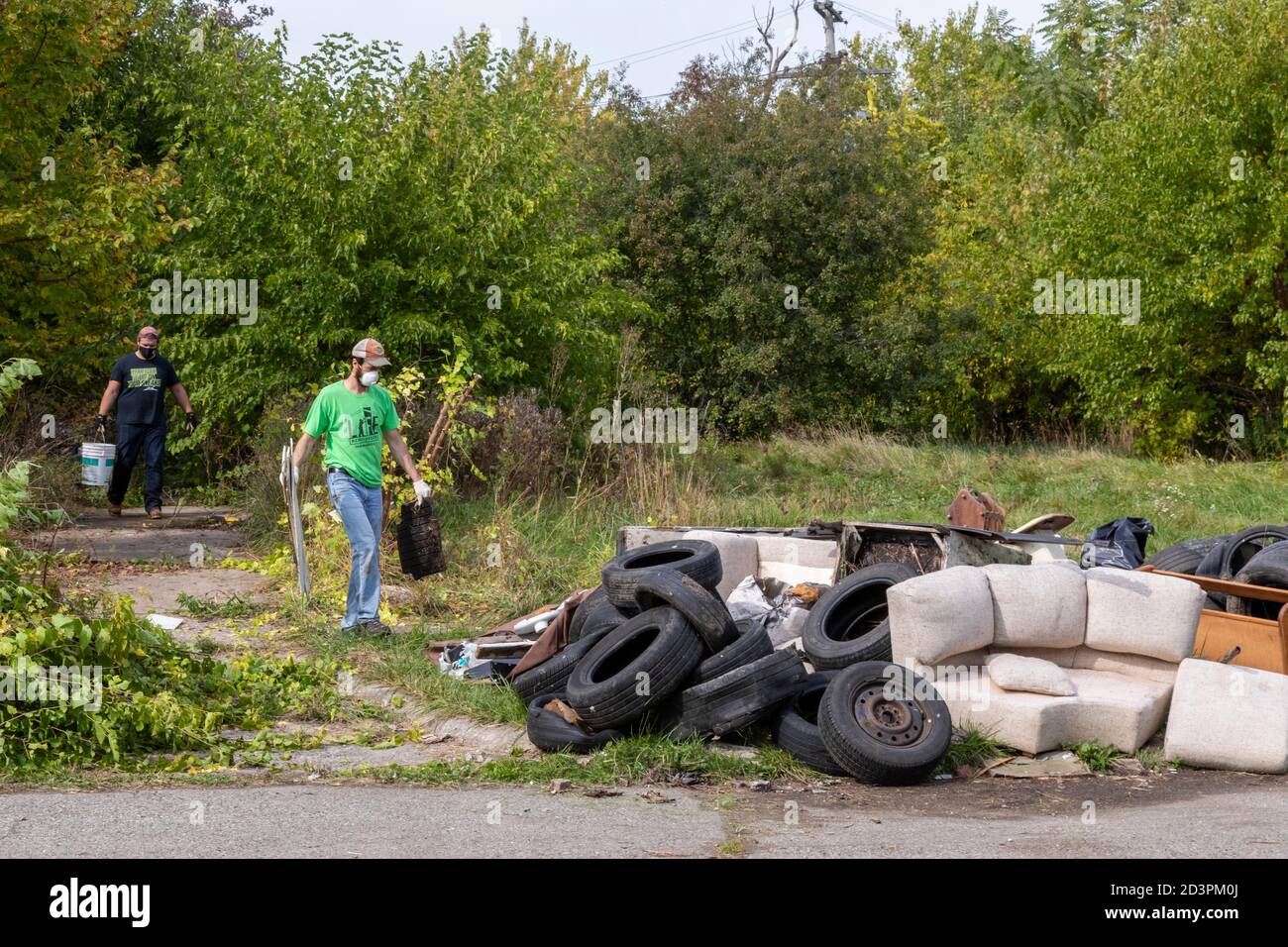 Detroit, Michigan - Volunteers cleaned up a distressed neighborhood ...