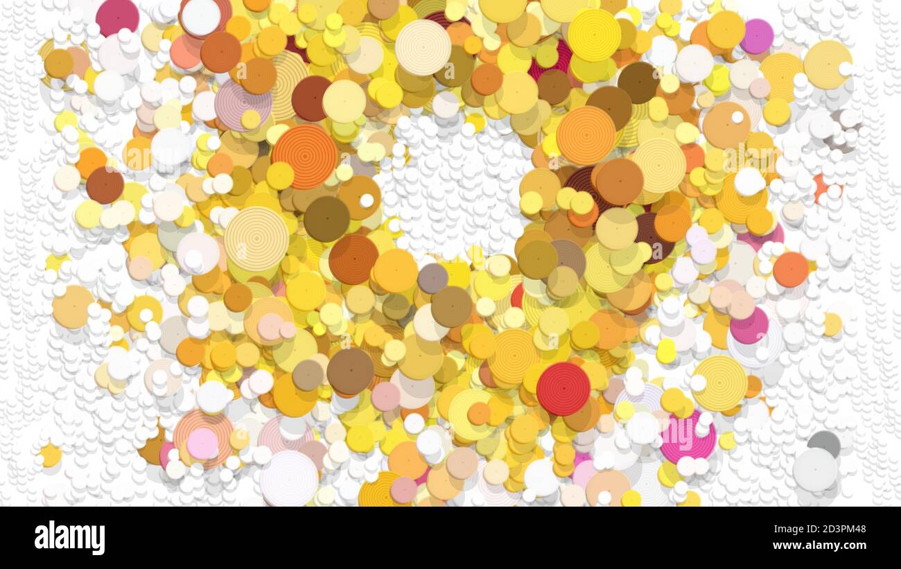 colored spirals forming a central circle with a depth effect create a ...