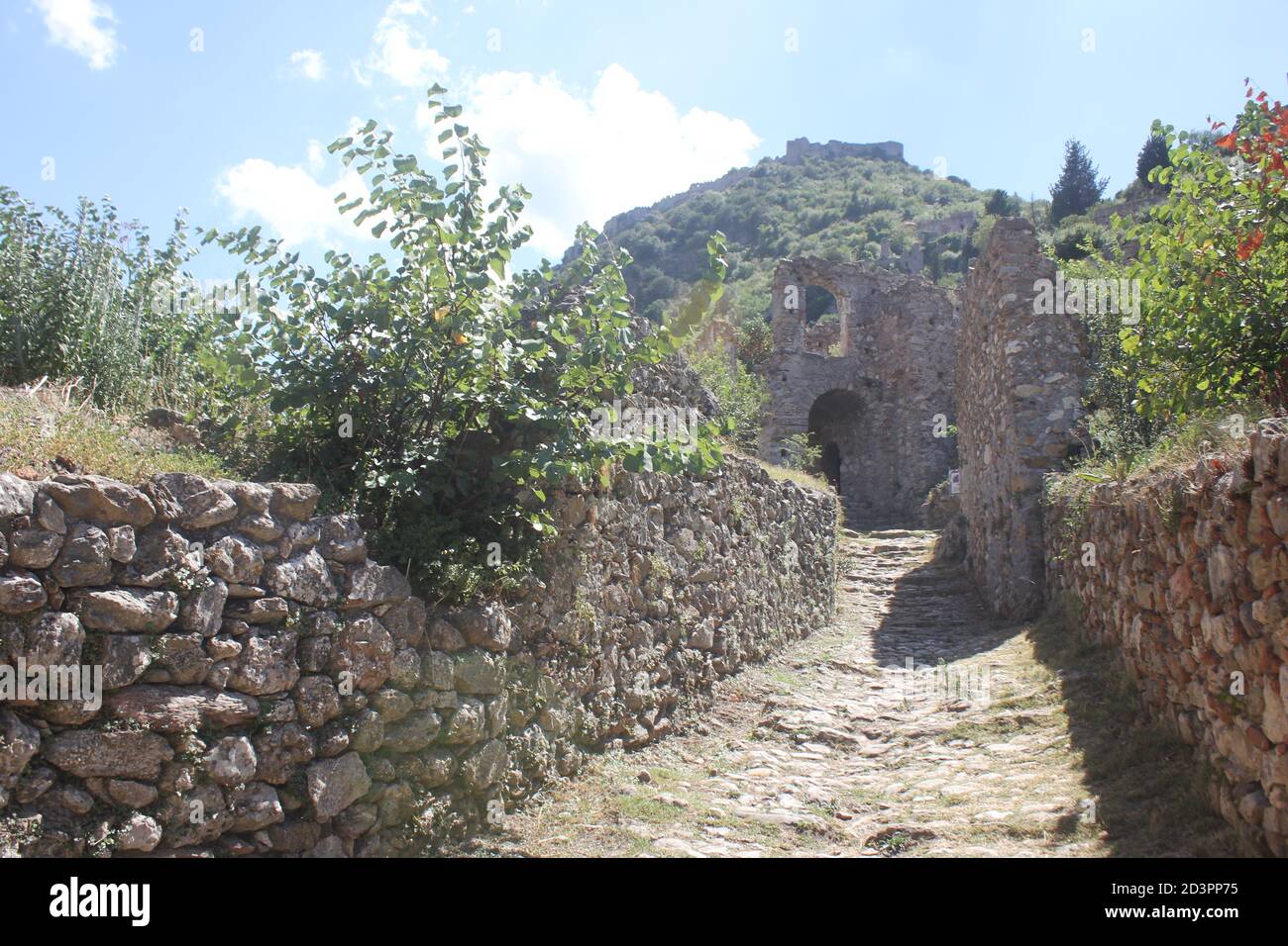 Mystras (Mistras) World Heritage Site in Peloponnese, Greece Stock ...