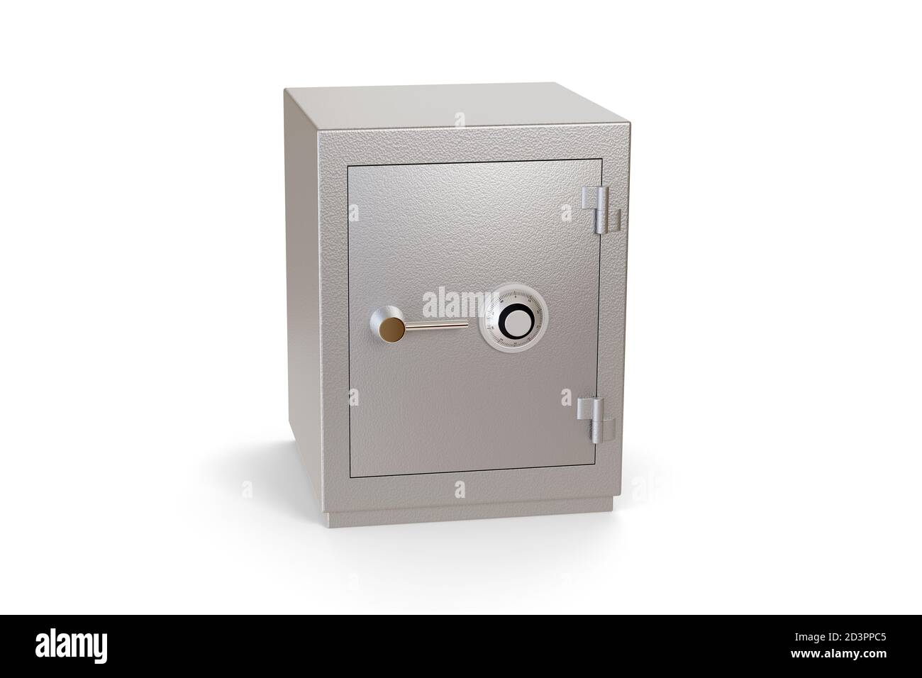 Closed safe box isolated on a white background. 3d illustration Stock ...