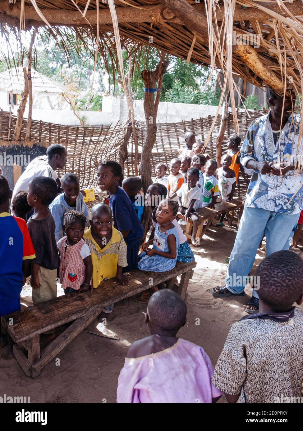 Children at The Roots Nursery School in Jufureh, The Gambia Stock Photo ...
