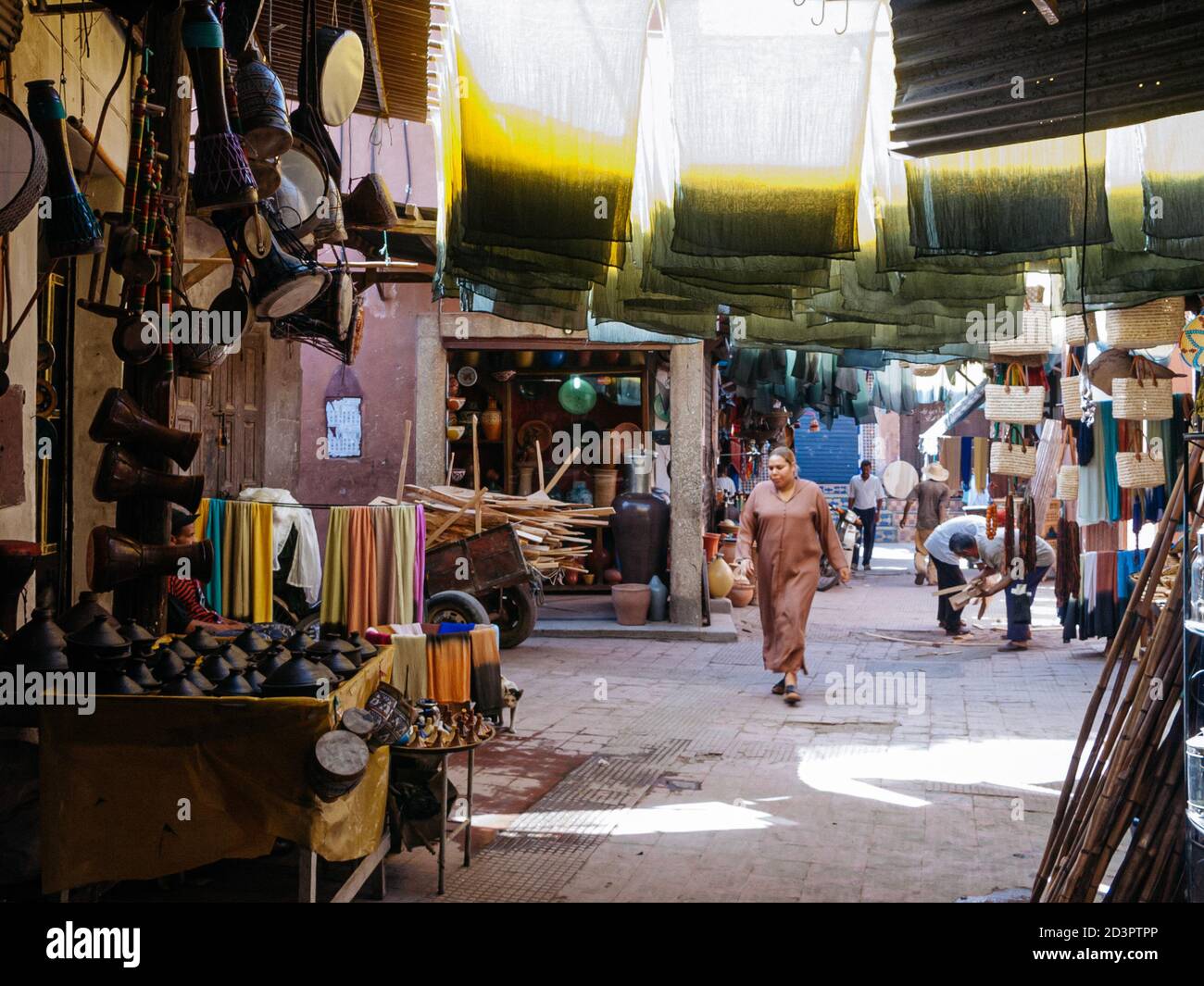 The souks of Mouassine in Marrakech Stock Photo - Alamy
